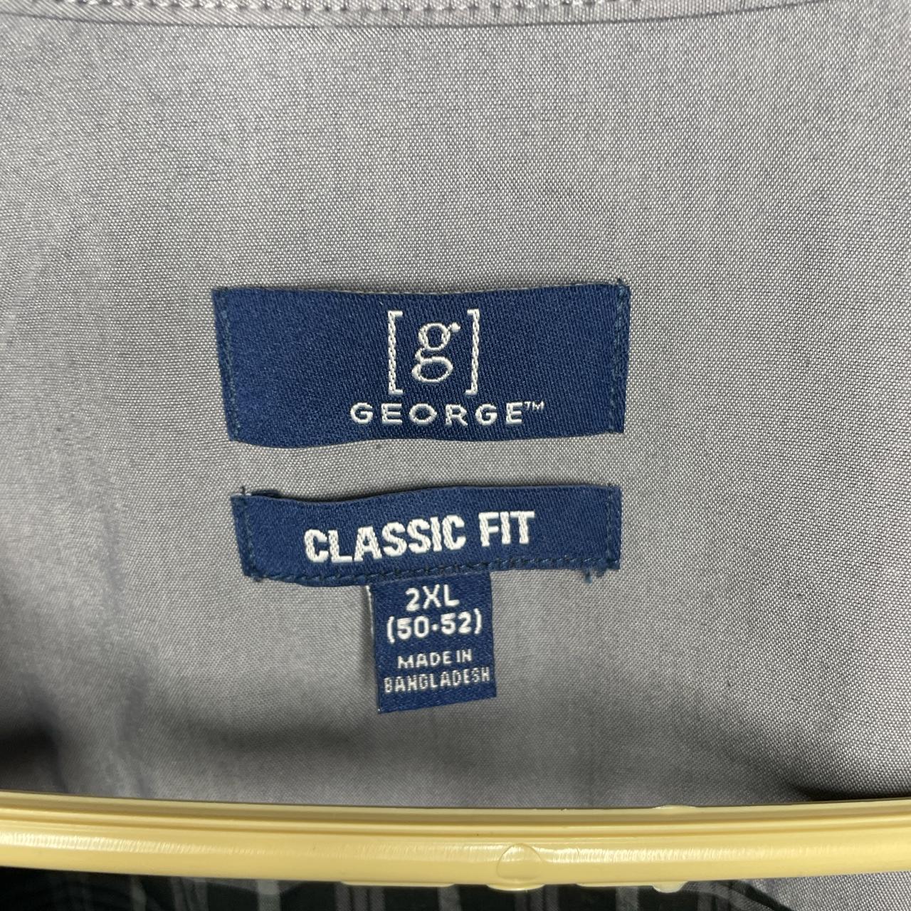 George Men's Black and Grey Shirt | Depop