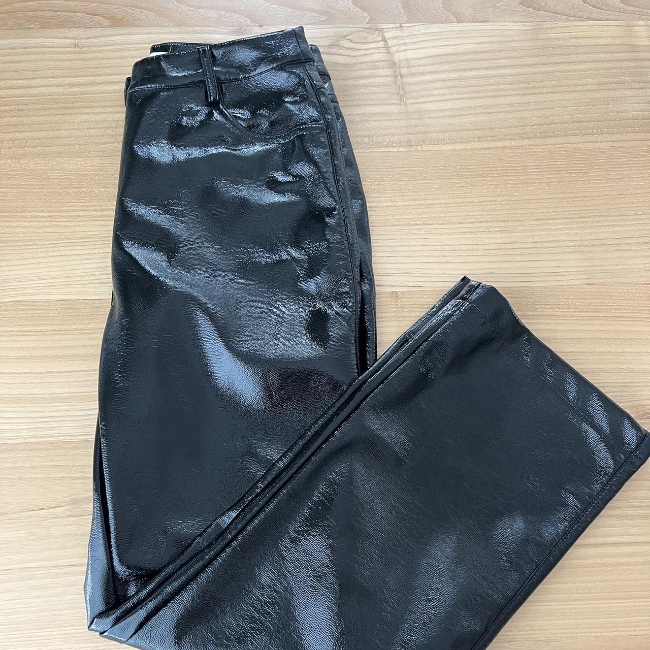 Glassons shiny black vinyl pants Perfect... - Depop