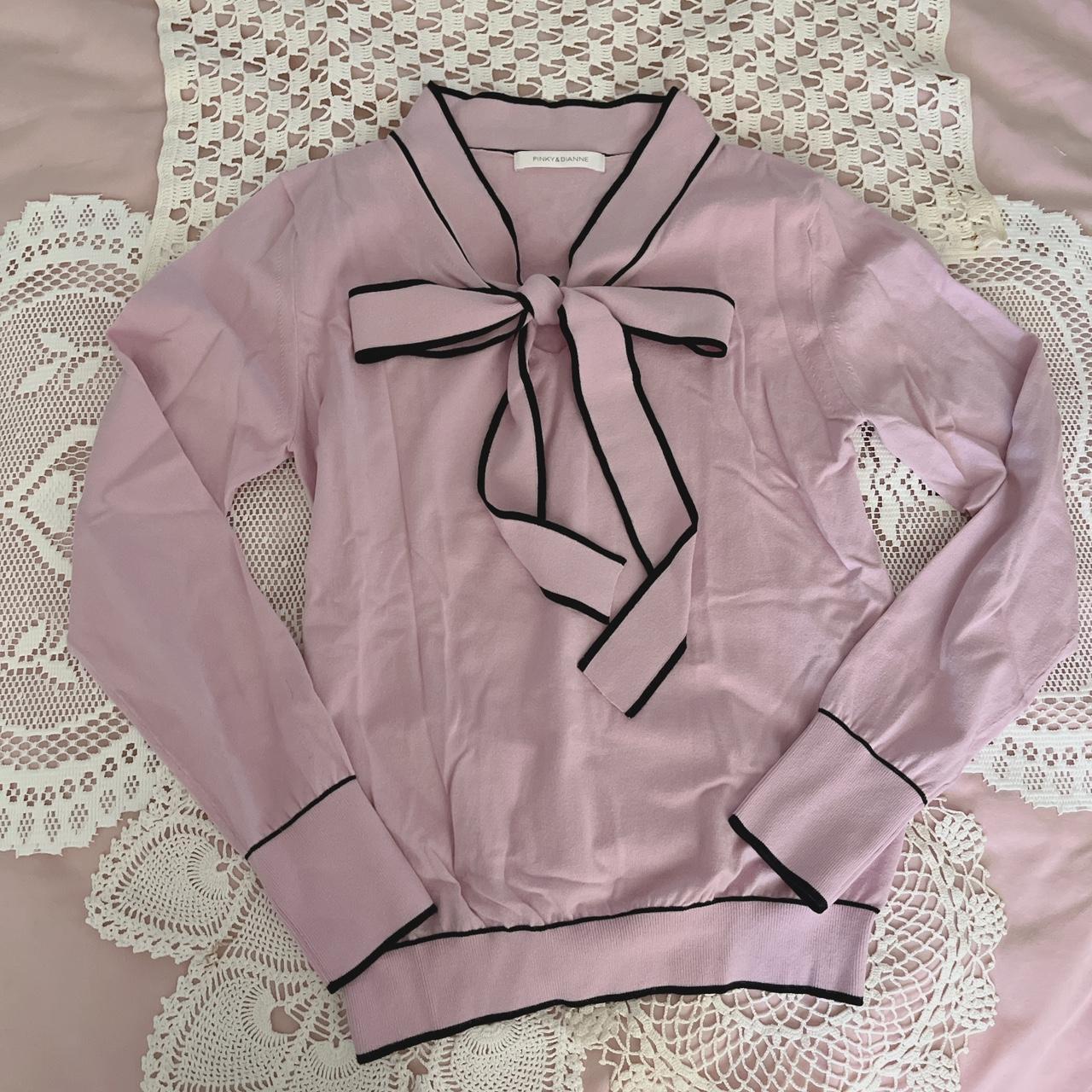 Pinky & Dianne Ribbon Blouse • ~$200 value, NWT •... - Depop