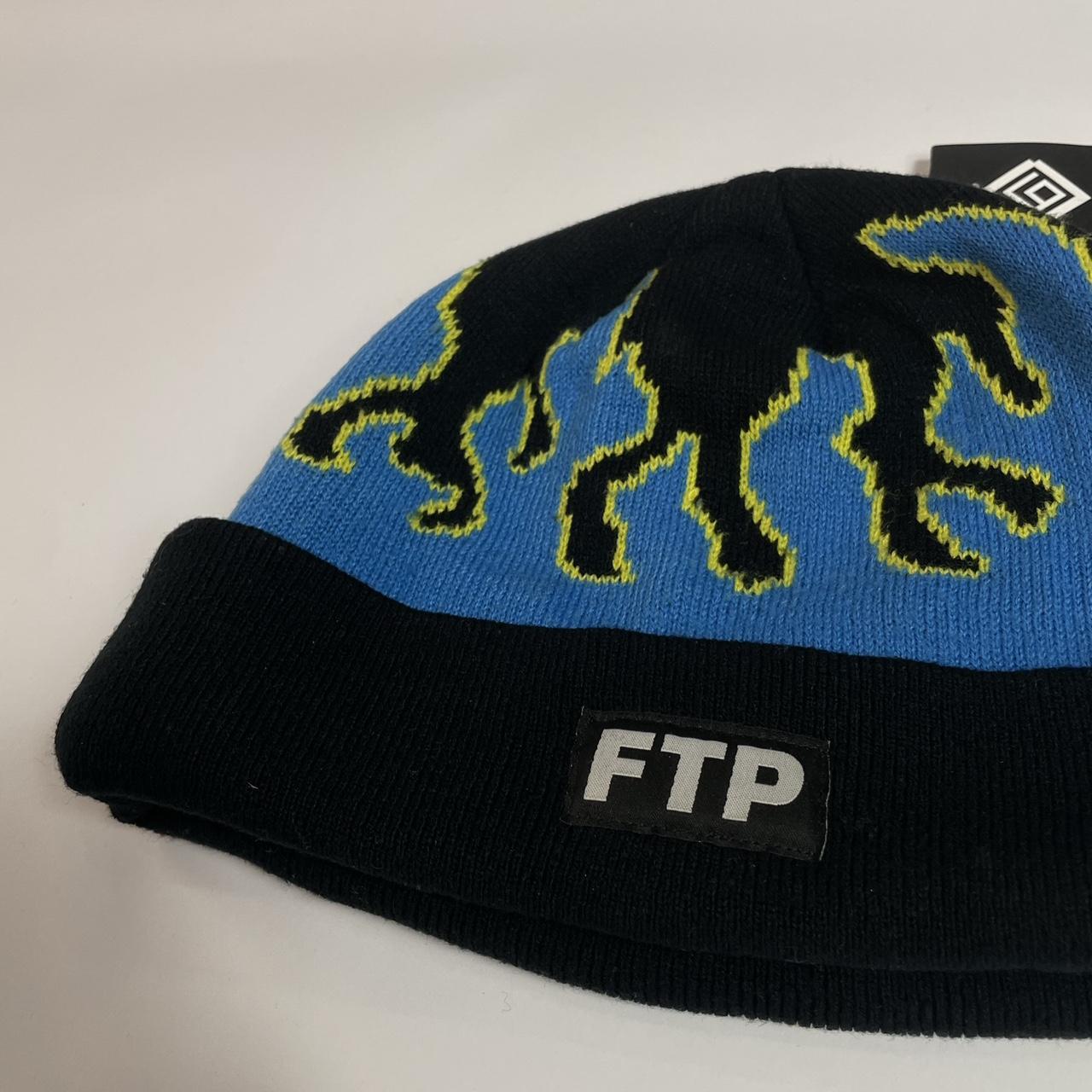 FTP FLAMES BEANIE GREAT CONDITION ONE SIZE ALL... - Depop