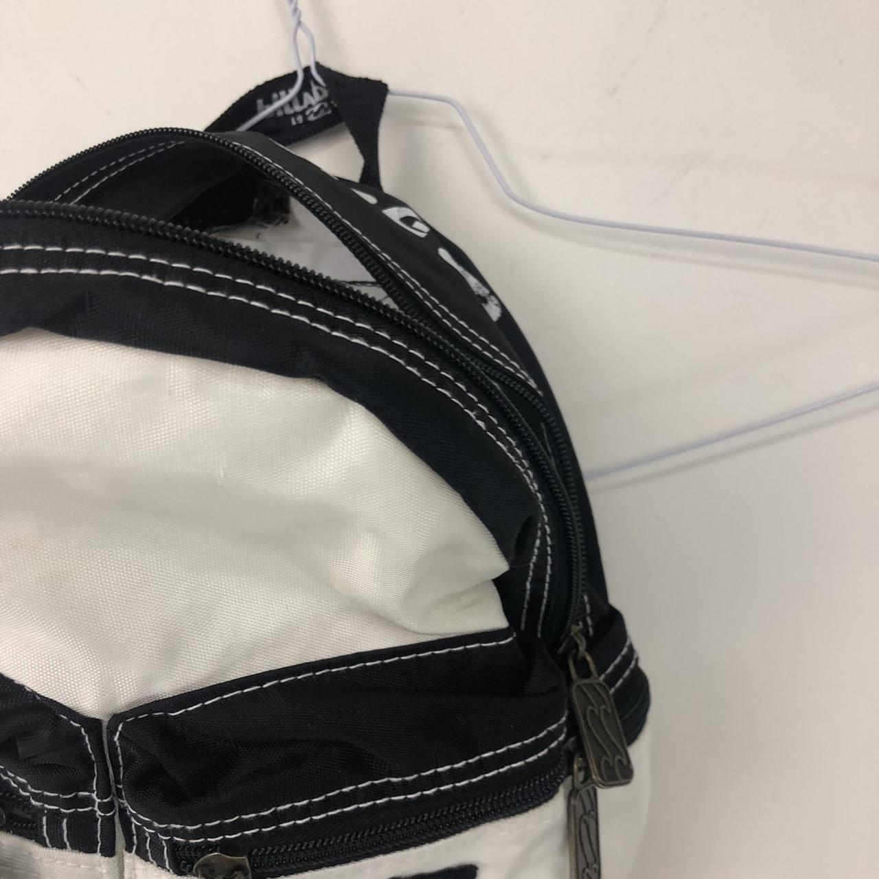 Vintage Billabong White black Small Mini Backpack... - Depop