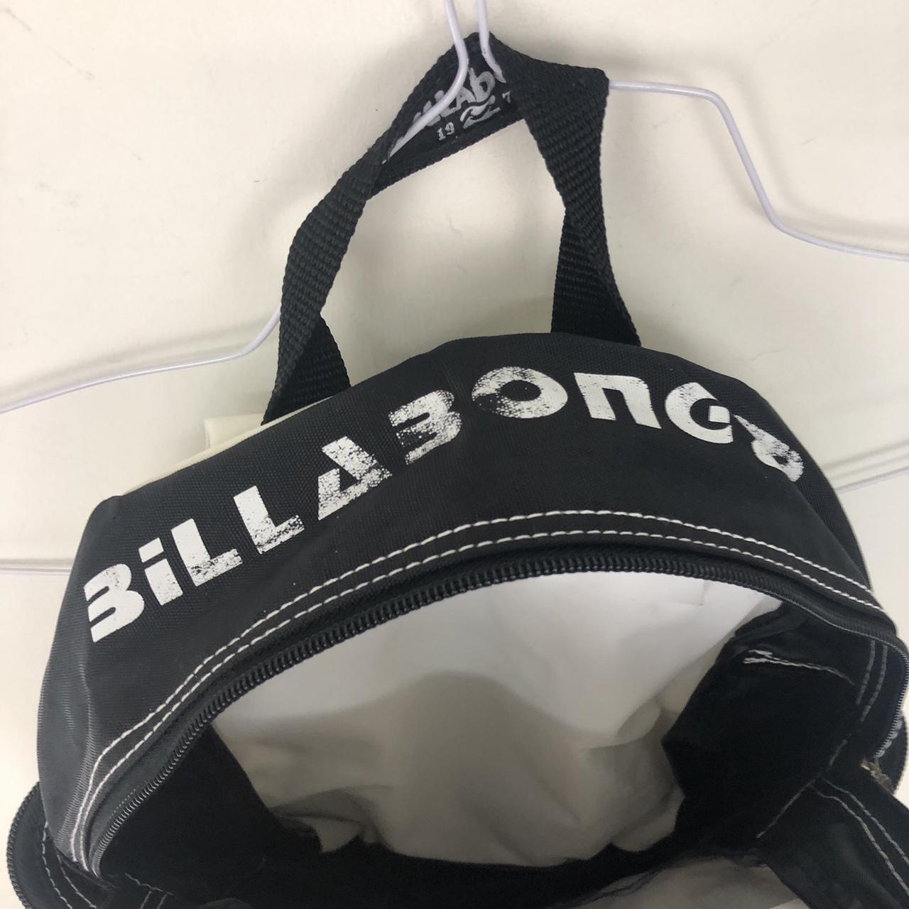 Vintage Billabong White black Small Mini Backpack... - Depop