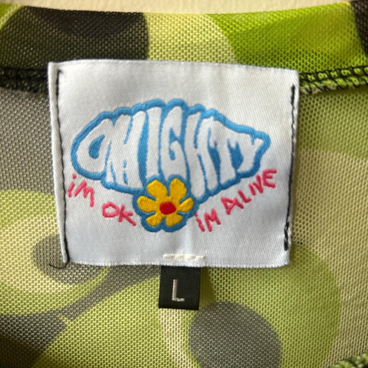 OMIGHTY Green & Black Mesh Long Sleeve Top and... - Depop