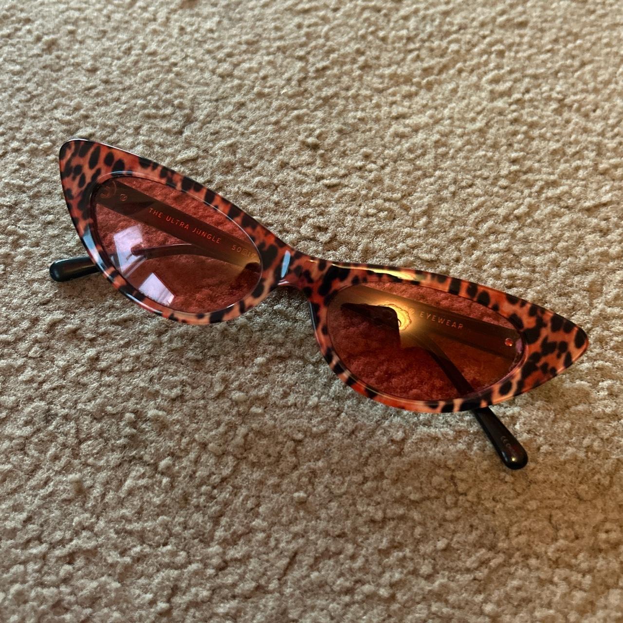 Crap eyewear cat eye cheetah print sunglasses... - Depop