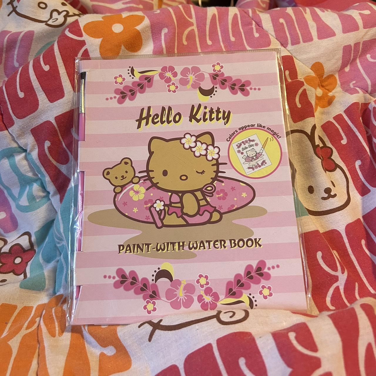 deadstock hello kitty hawaii paint with water... | Depop