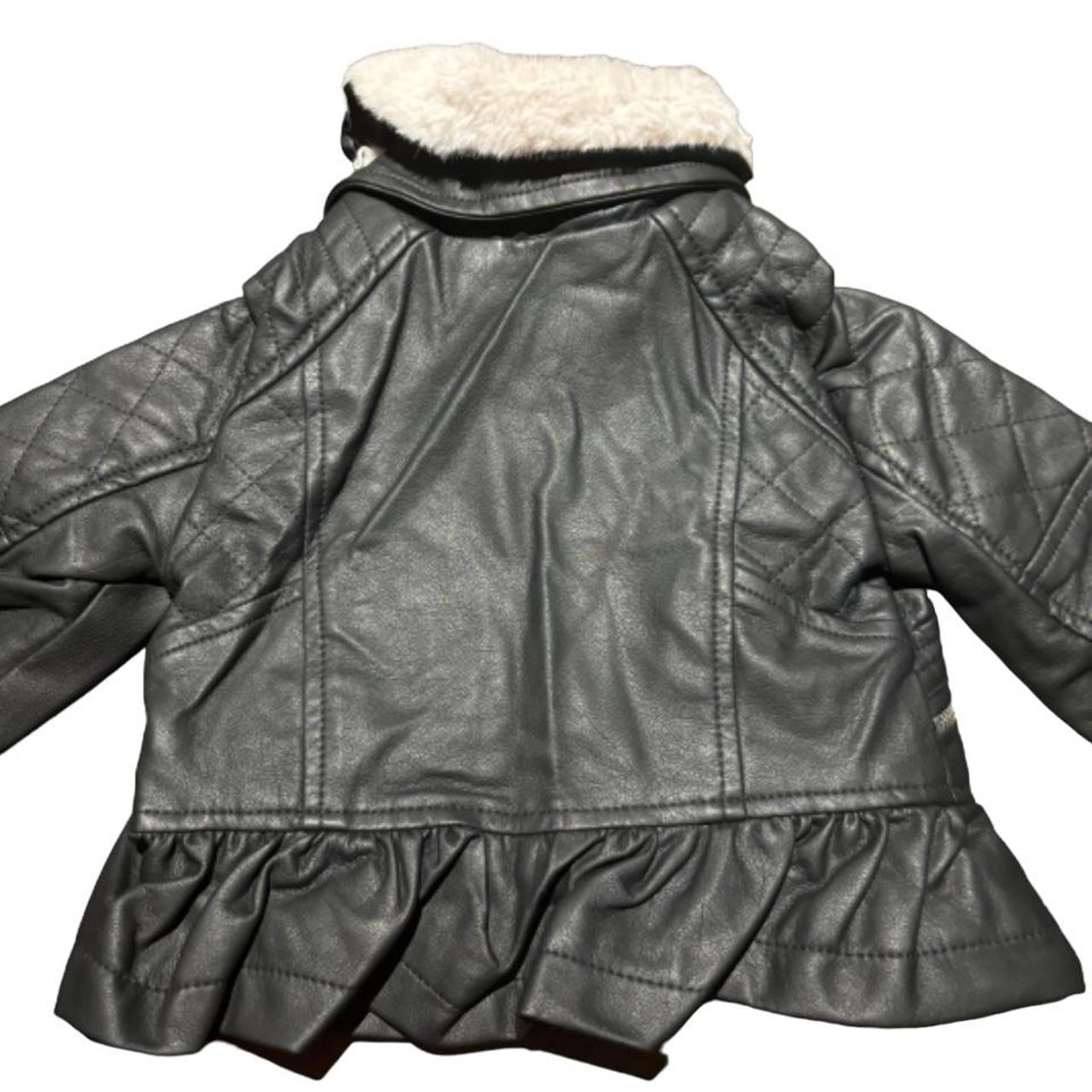 Urban Republic Kids' Faux Fur Trim Moto Jacket Size... - Depop