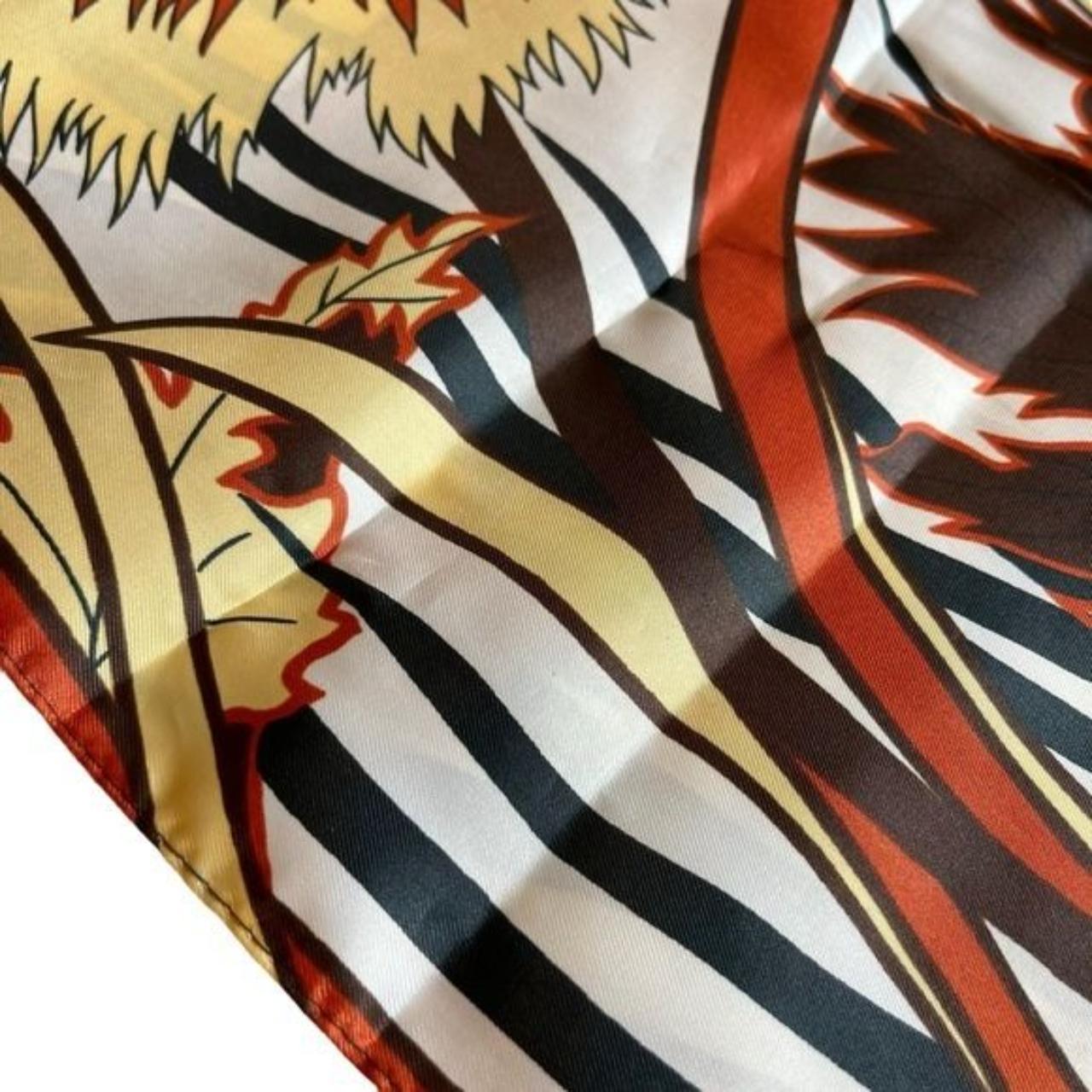 Vintage 60s-70s Paoli Fall Floral Scarf, Rectangular... | Depop