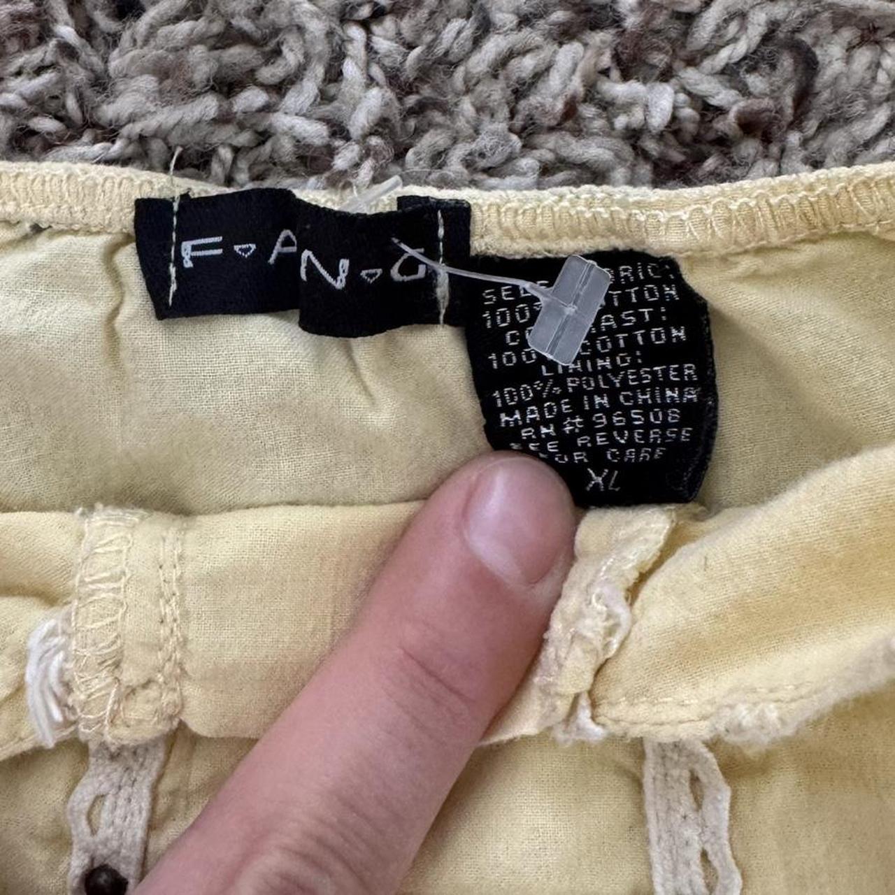 Y2k Fang light yellow tank top the prettiest... | Depop