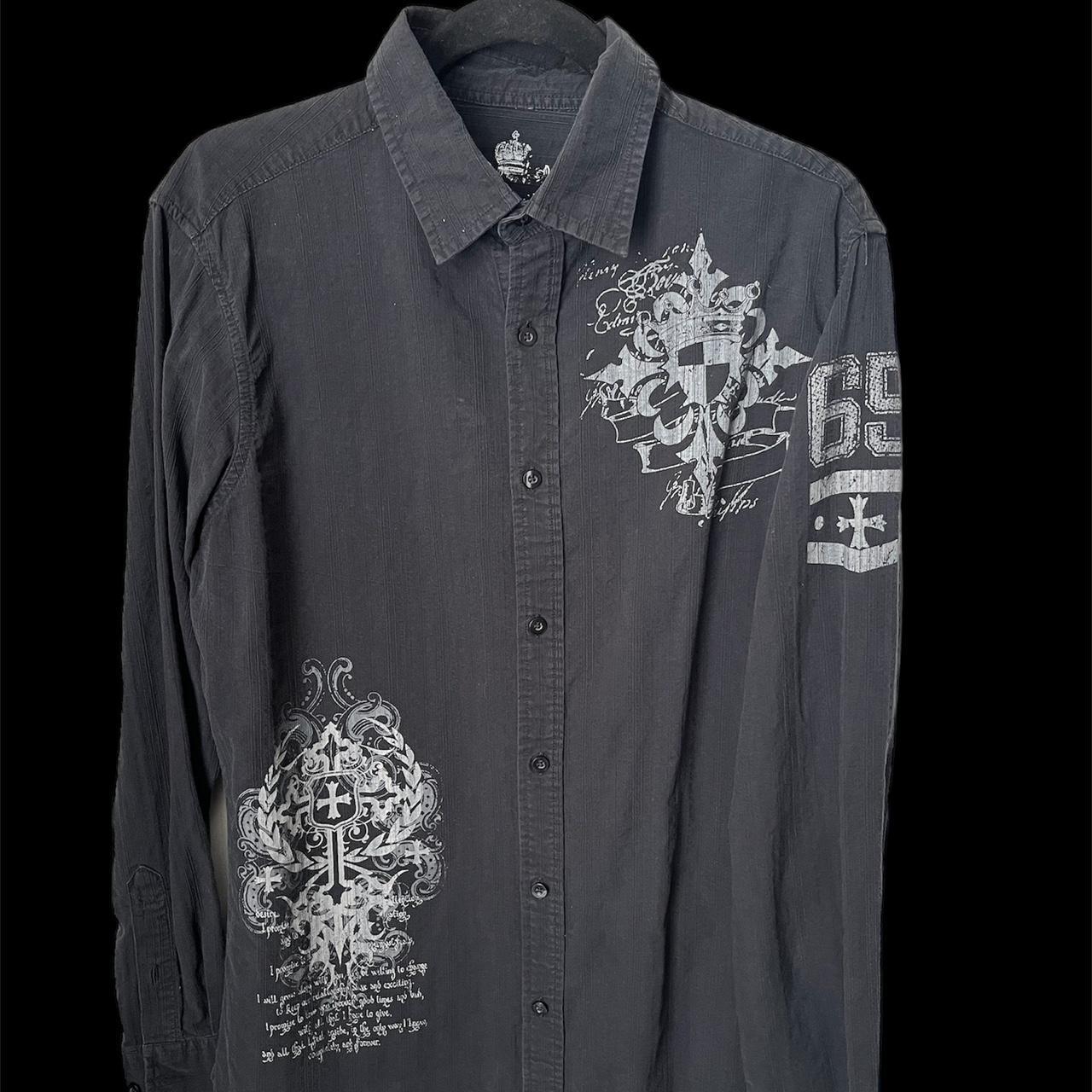 Y2K button up :3 super good condition, I’ve only... - Depop