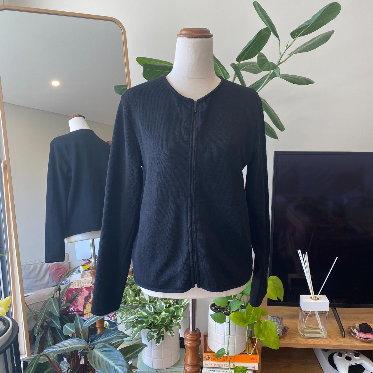 Black cardigan from Muji. Nice and comfy cardigan!... - Depop