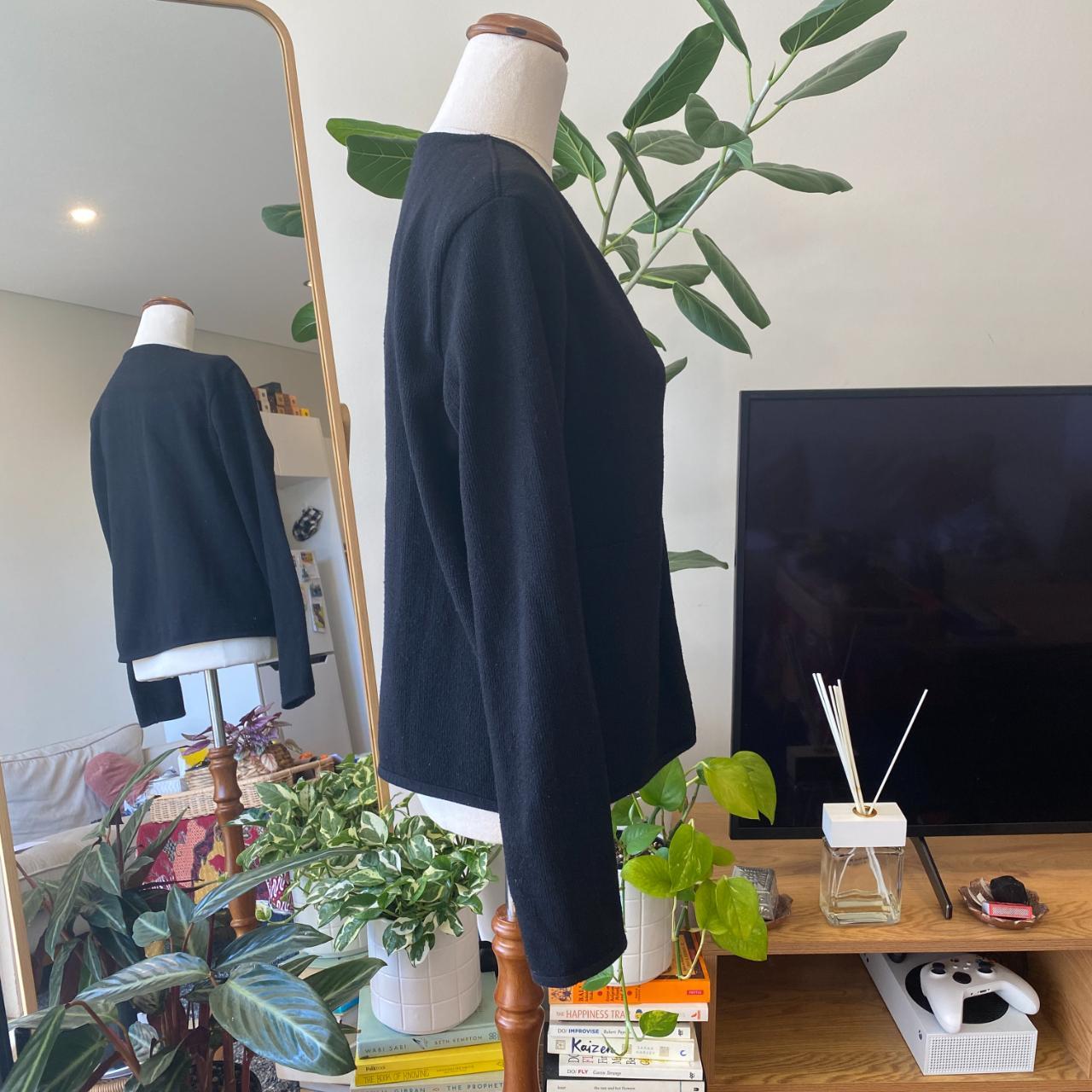 Black cardigan from Muji. Nice and comfy cardigan!... - Depop