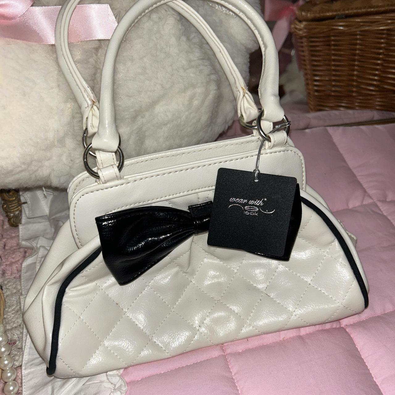 White and black new look bag Good condition still... - Depop