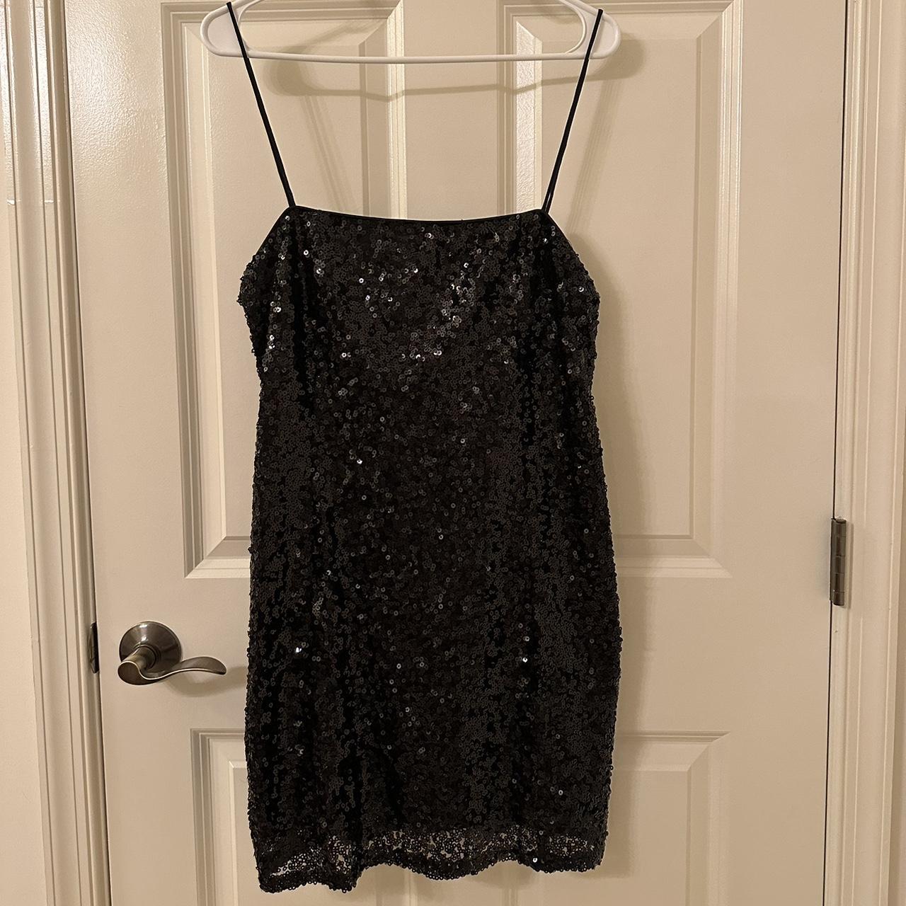 repop boohoo black sparkly dress! i bought it brand... - Depop
