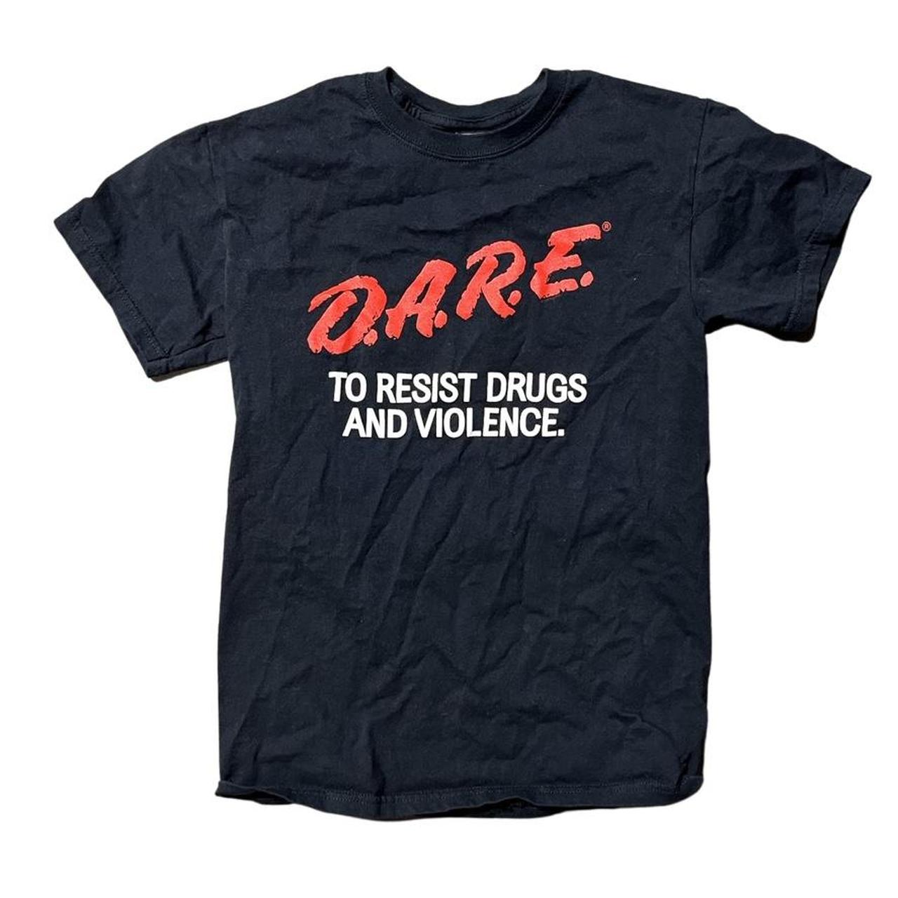 Y2K GILDAN DARE D.A.R.E. Shirt Excellent used... - Depop