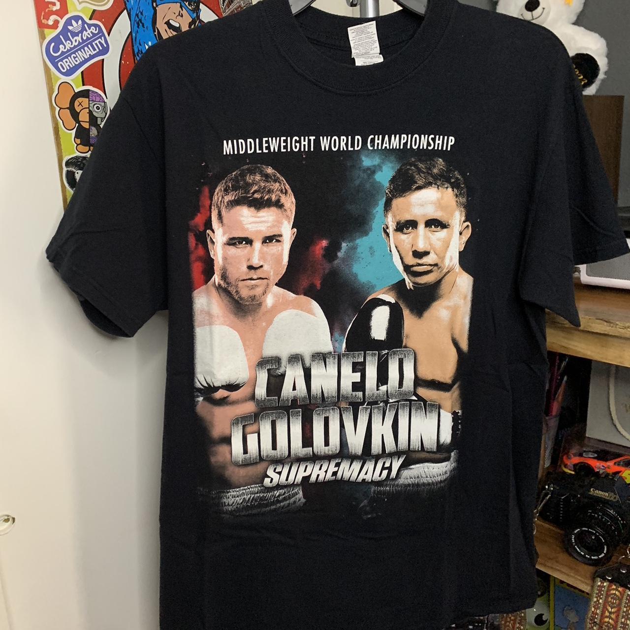 Canelo Vs Golovkin double sided Tee GGG vs Canelo... - Depop