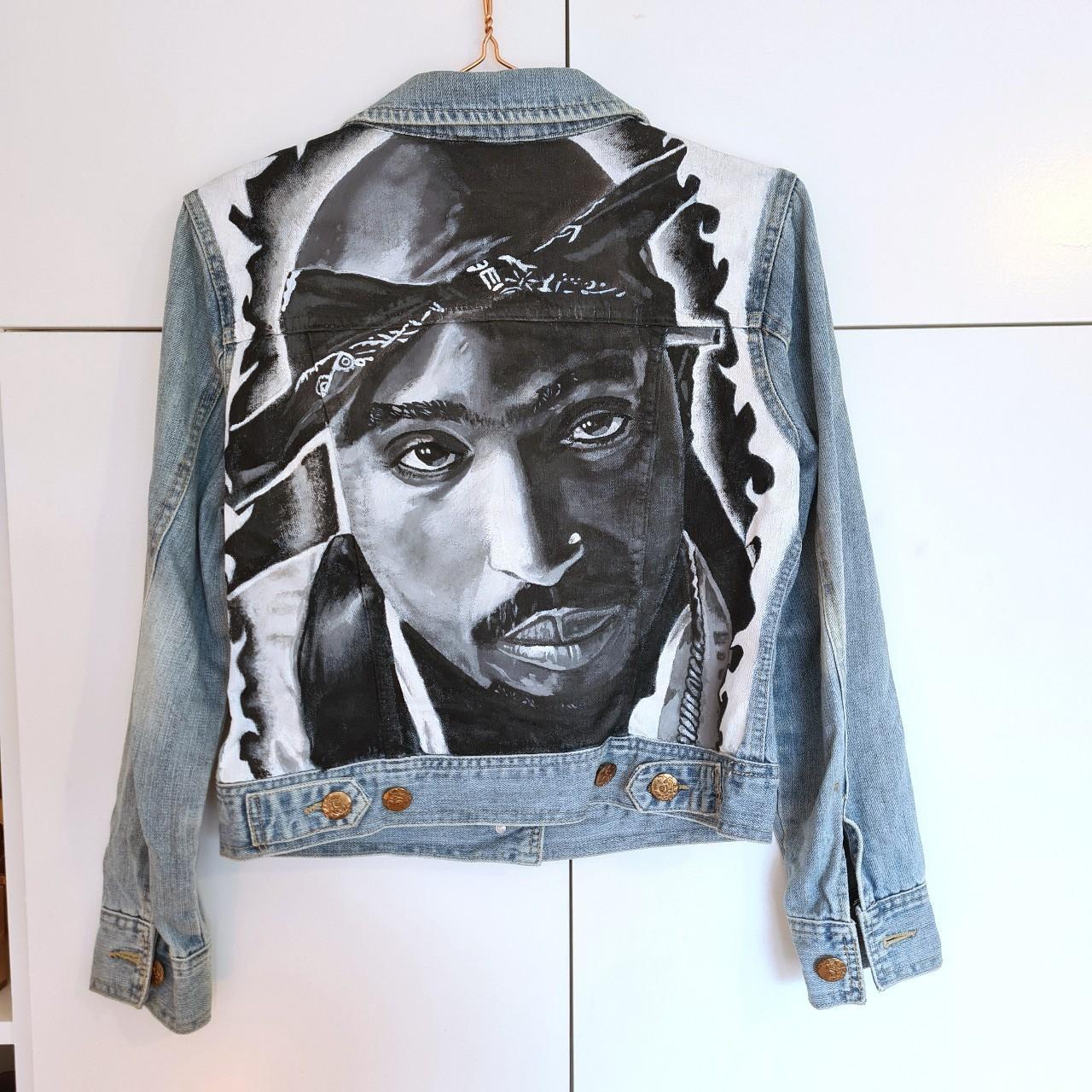 Women's Black and White Jacket | Depop