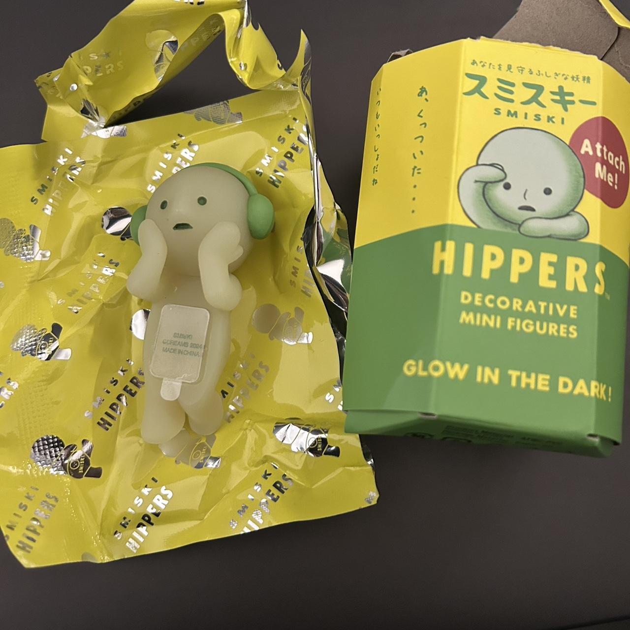 Smiski Hipper Glo In The Dark figure Headphones... | Depop