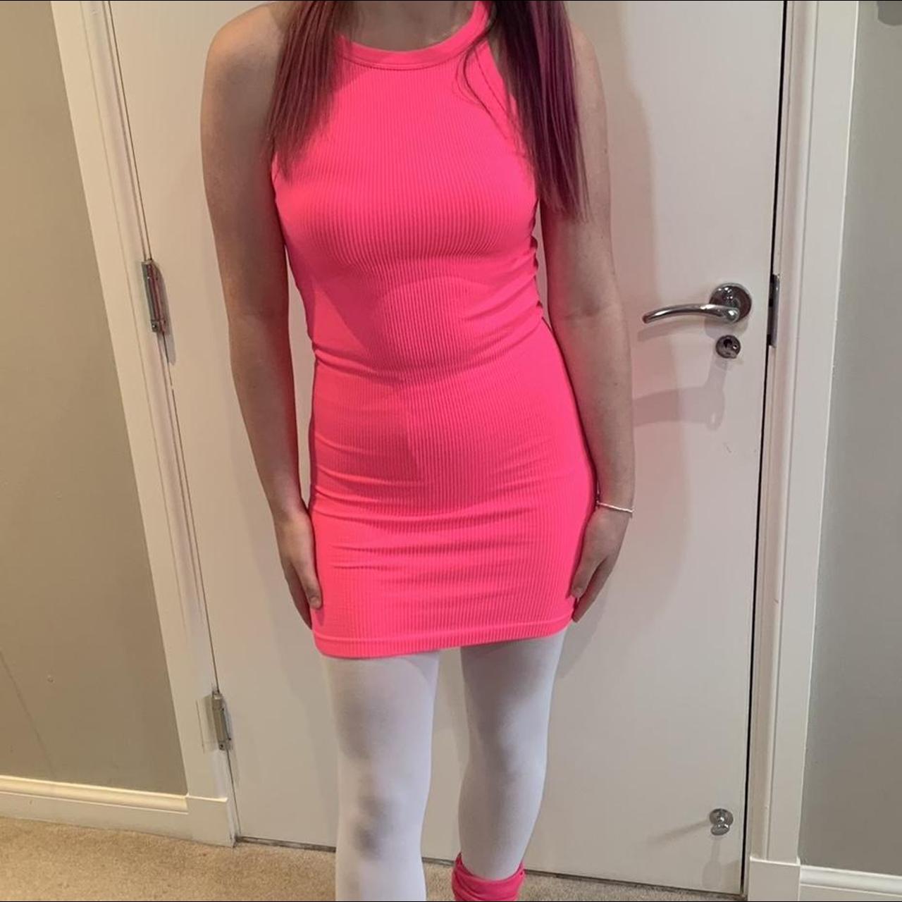 Primark Pink Bodycon dress Perfect for a night out... - Depop
