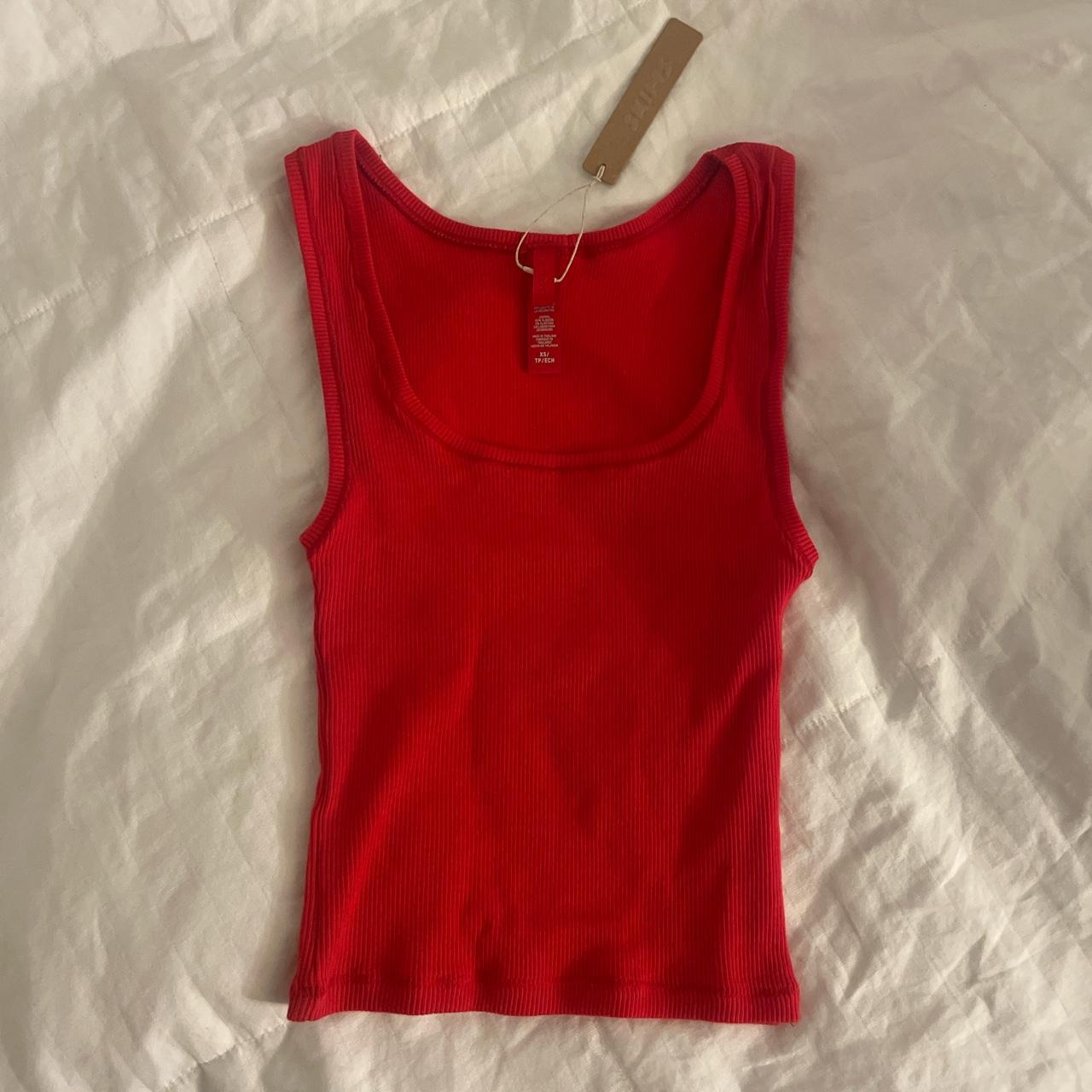 WILLING TO TRADE FOR OTHER COLORS! red skims cotton... - Depop