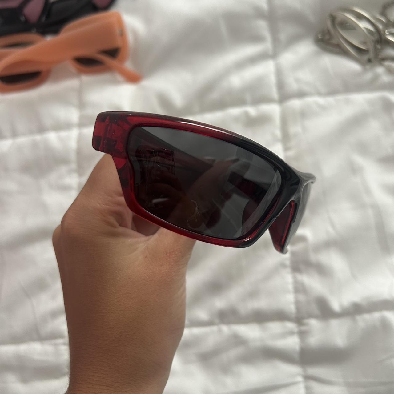 Red and black cool sunglasses Perfect for any... | Depop