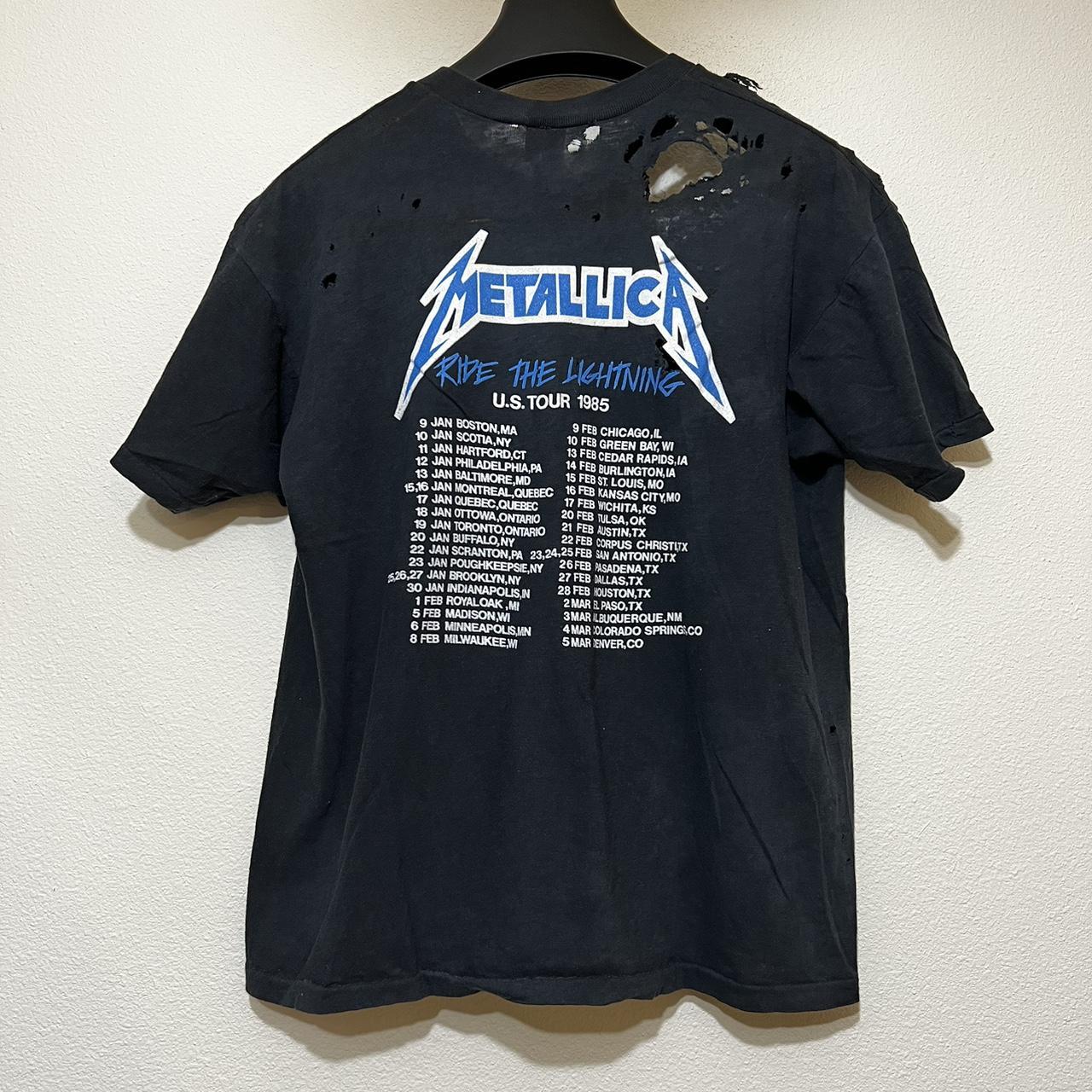 Metallica 1985 Ride The lightning tour tee 🔥 Size... - Depop