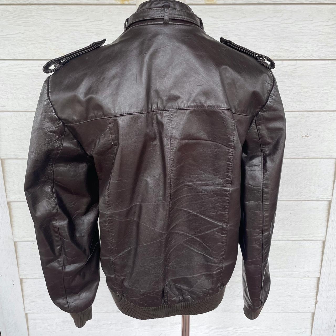 Vintage Berman’s Dark Brown Leather Jacket. Such a... - Depop
