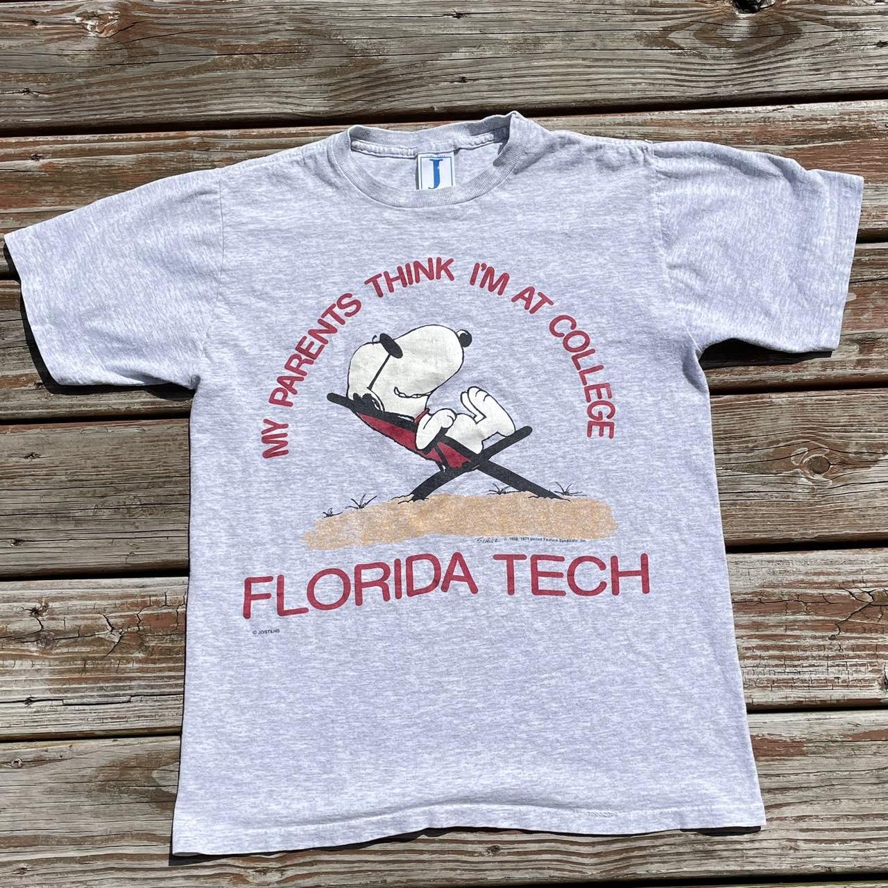 Vintage Jostens Florida Tech Snoopy Tee. Fun tee... - Depop