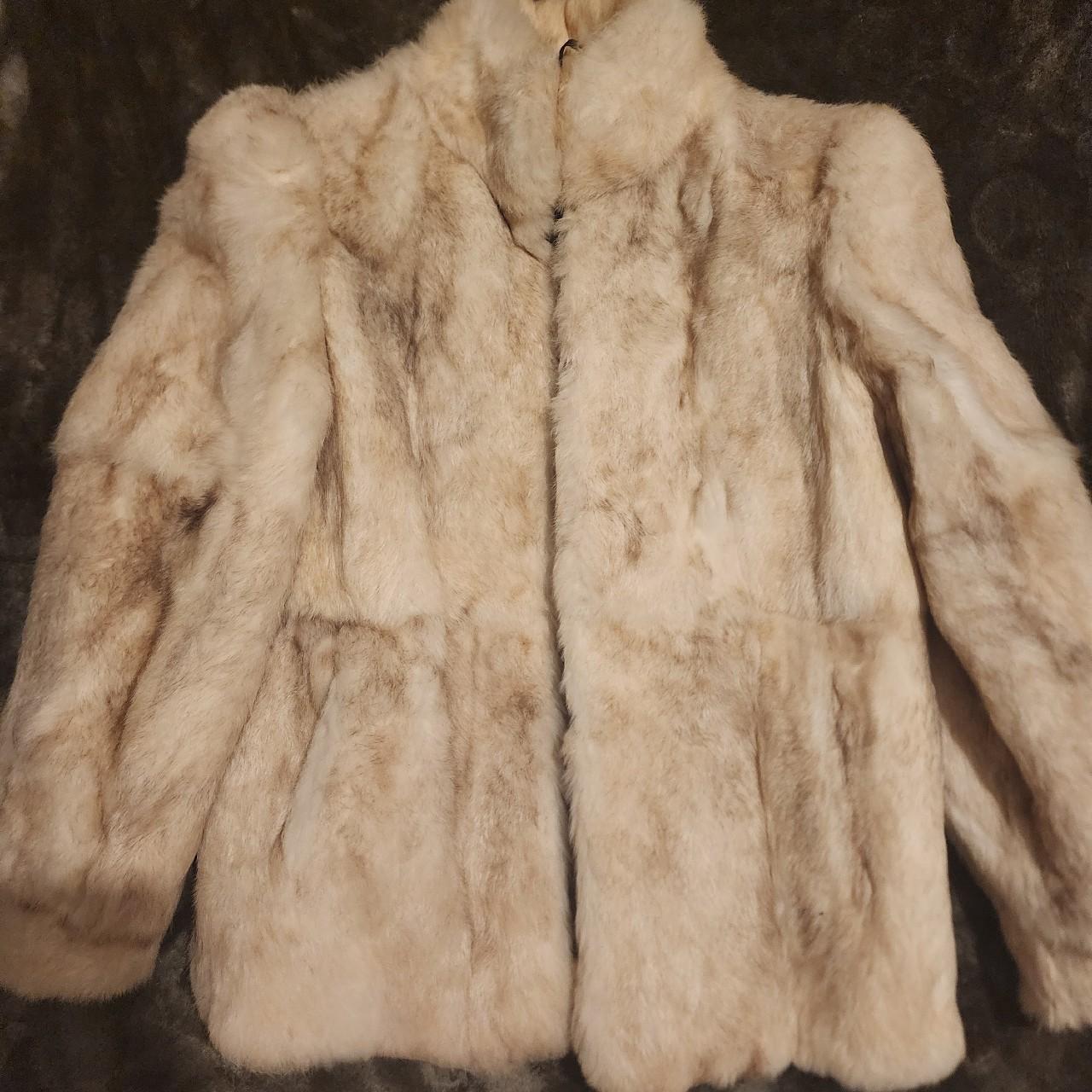 VINTAGE SPILL END LTD AUTHENTIC RABBIT FUR COAT JACKET - Depop