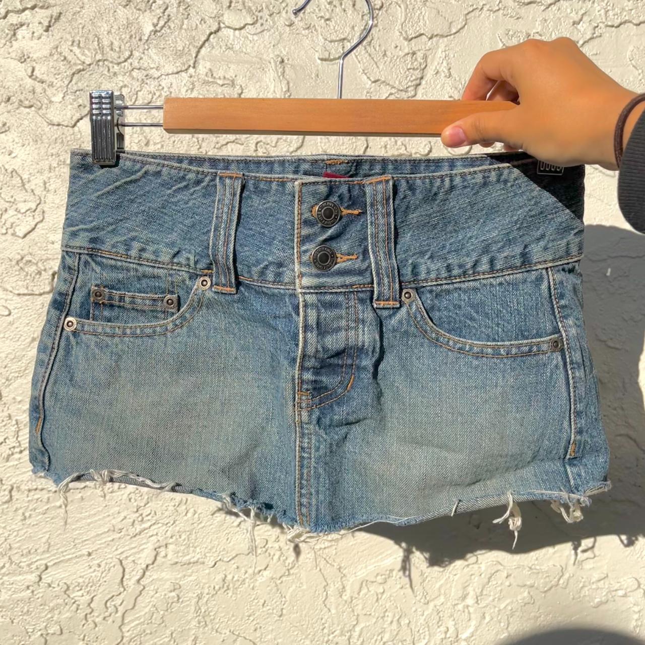 Micro Denim Mini Skirt 🍸 Gives off amazing Lily... - Depop