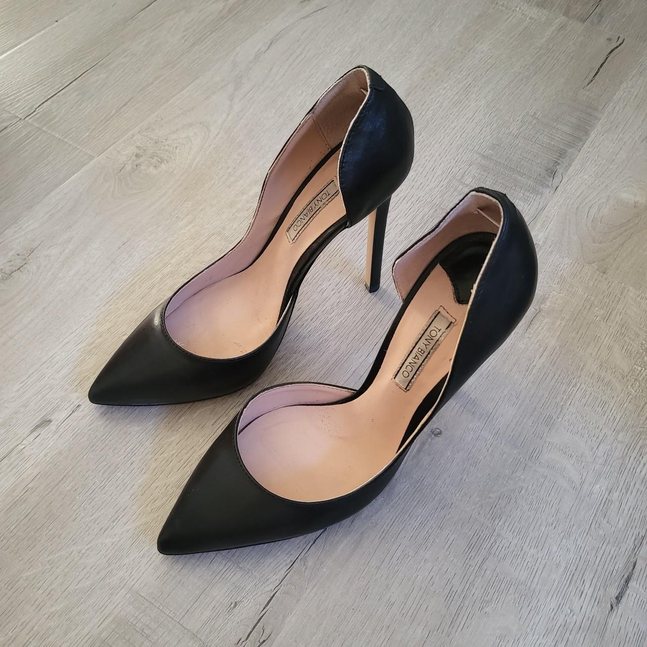 Black Tony Bianco pumps - Depop