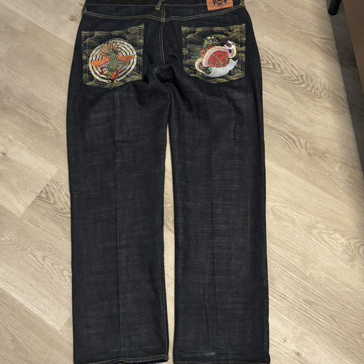 rmc baggy japanese denim 100% cotton denim size 40... - Depop
