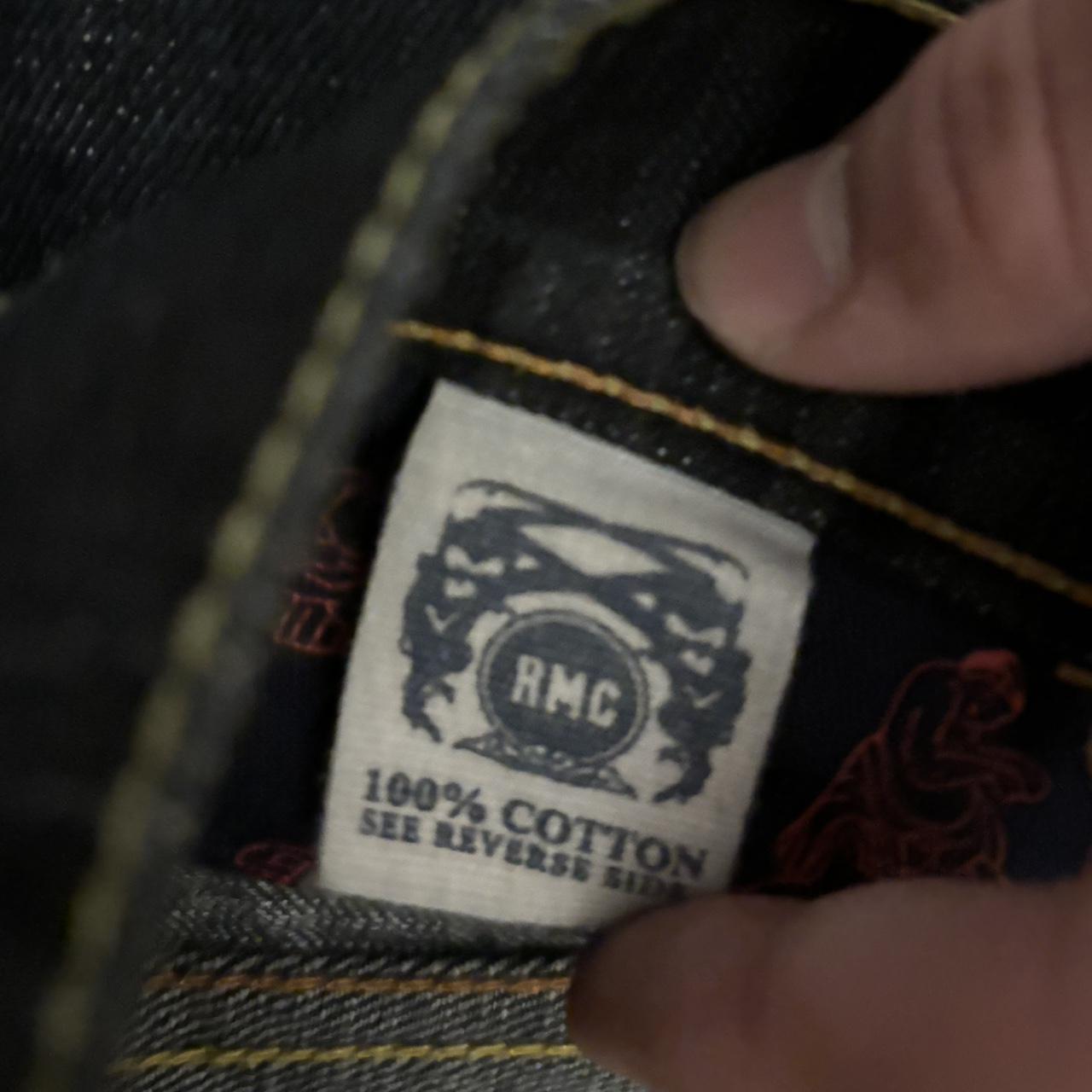 rmc baggy japanese denim 100% cotton denim size 40... - Depop