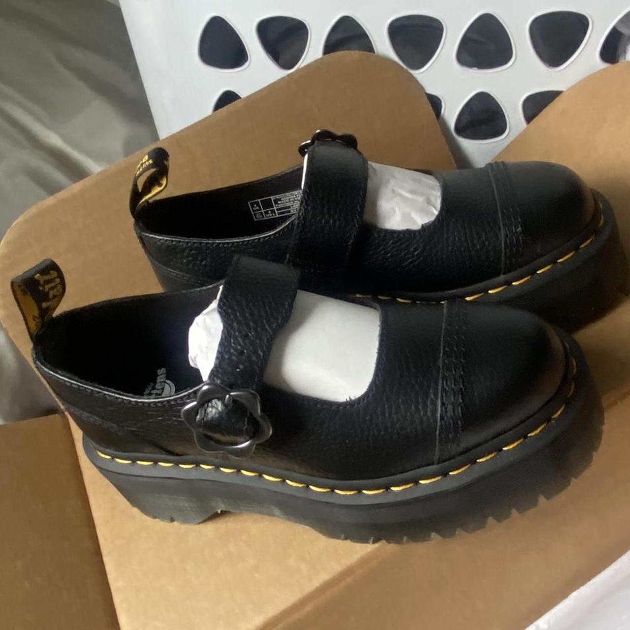 Dr Marten Addina flower buckle shoes. Women’s size... - Depop