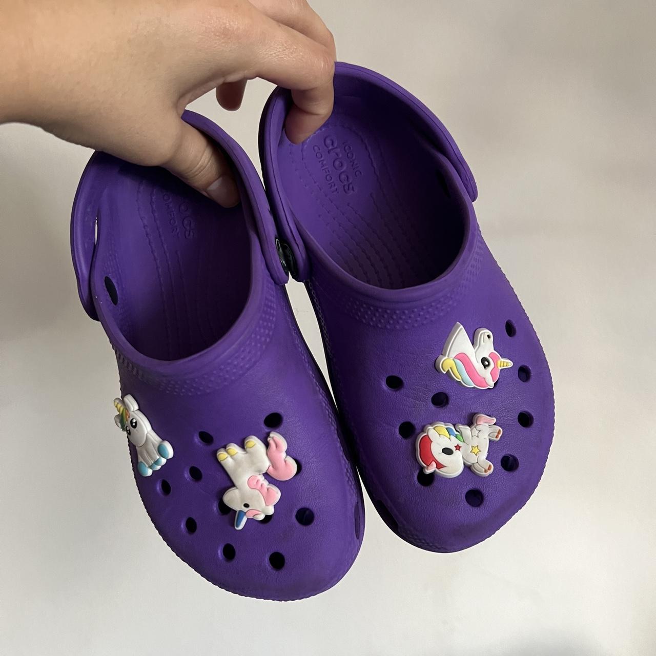 Little girl crocs. Size 13. Used - in good shape... - Depop