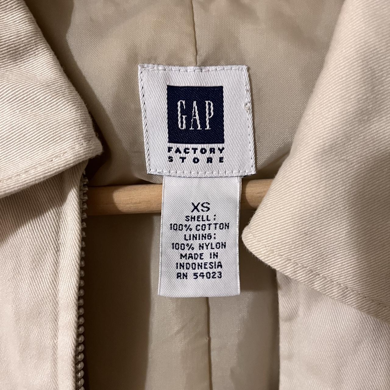Tan/beige bomber jacket, GAP, barely worn, perfect... - Depop