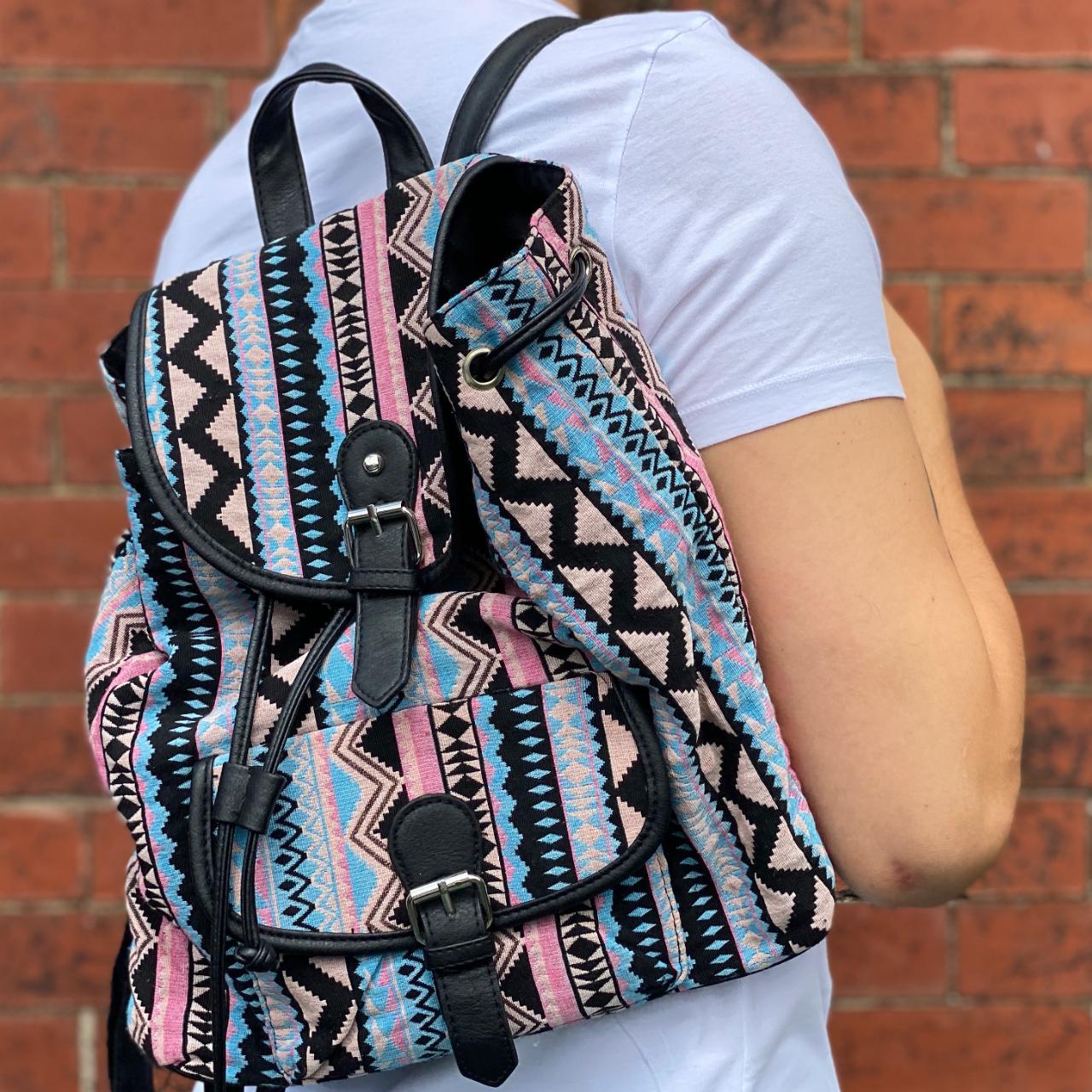 Aztec Design Backpack Model Measurements: Height:... - Depop