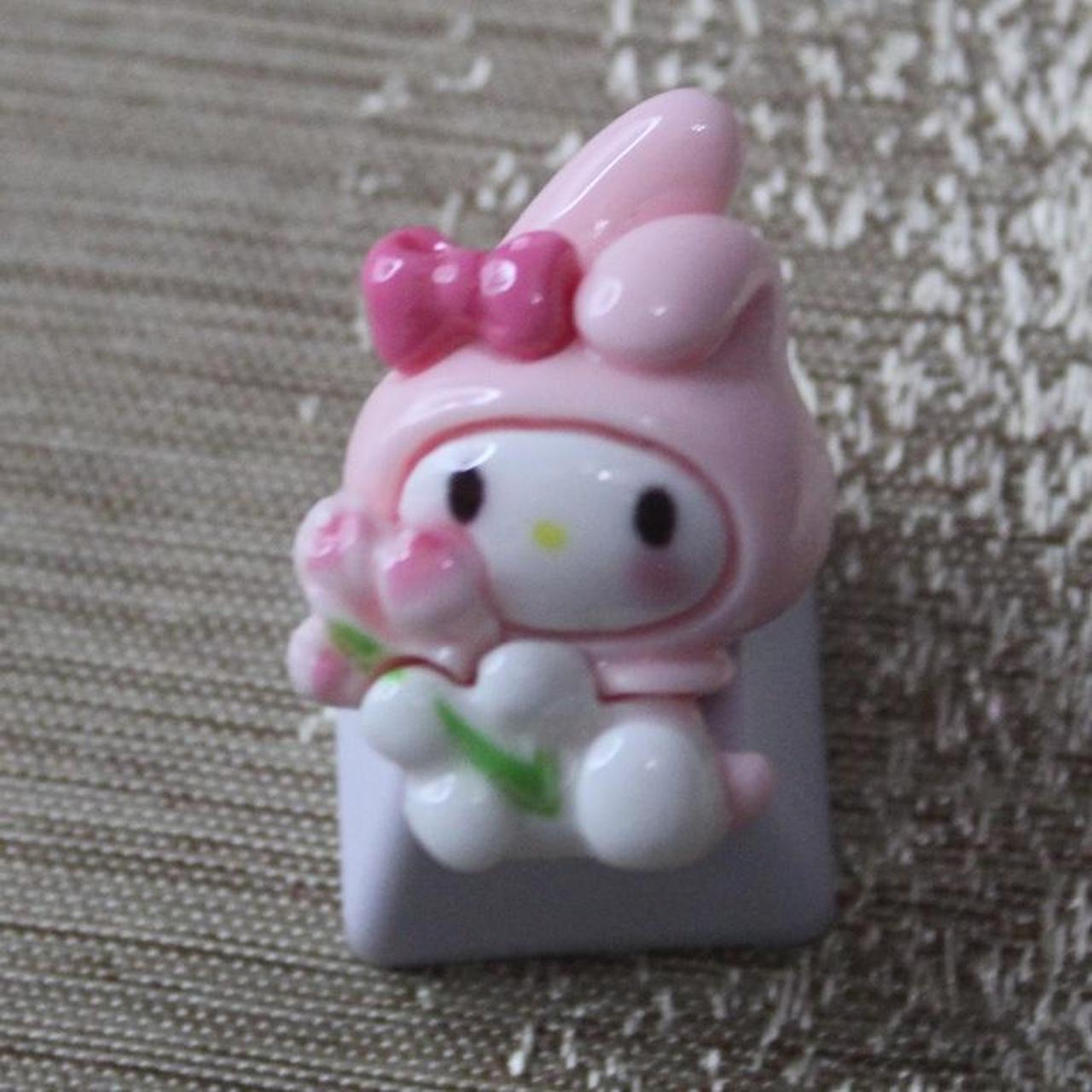 Kawaii Cute Sanrio My Melody Keycap🩷 Handmade... - Depop