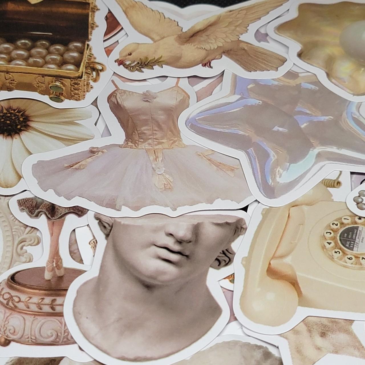 Coquette Ballerina White Aesthetic Stickers! 20 in... - Depop