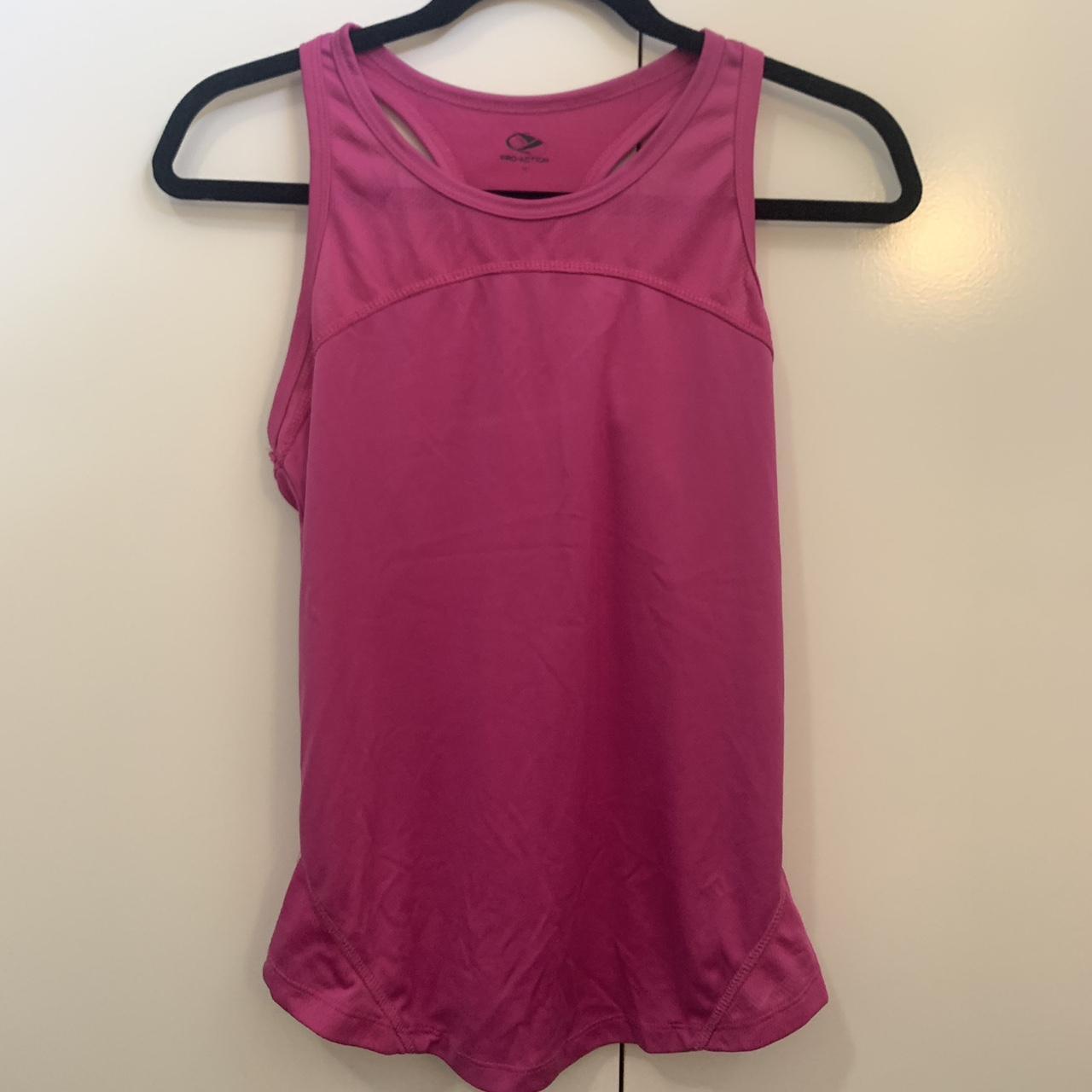Magenta WORKOUT TANK - Depop