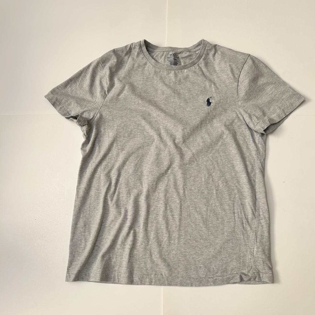 Polo Ralph Lauren Cotton Grey T-Shirt Size... - Depop