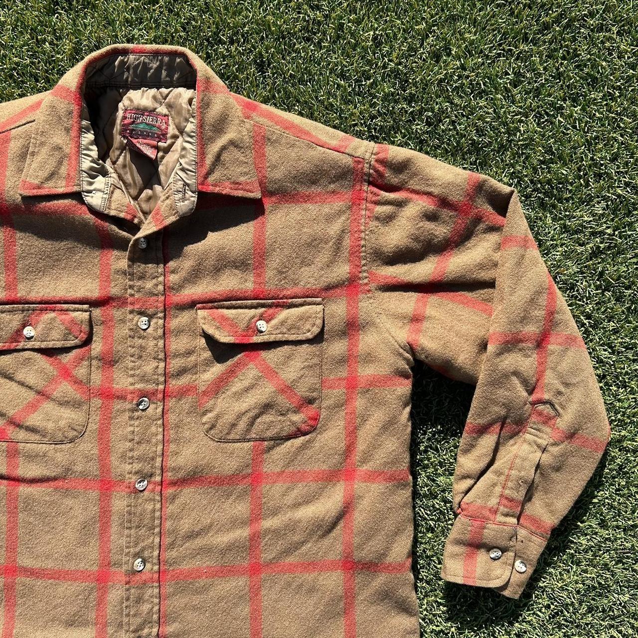 Vintage 90s Flannel Jacket! Rip on left sleeve... - Depop