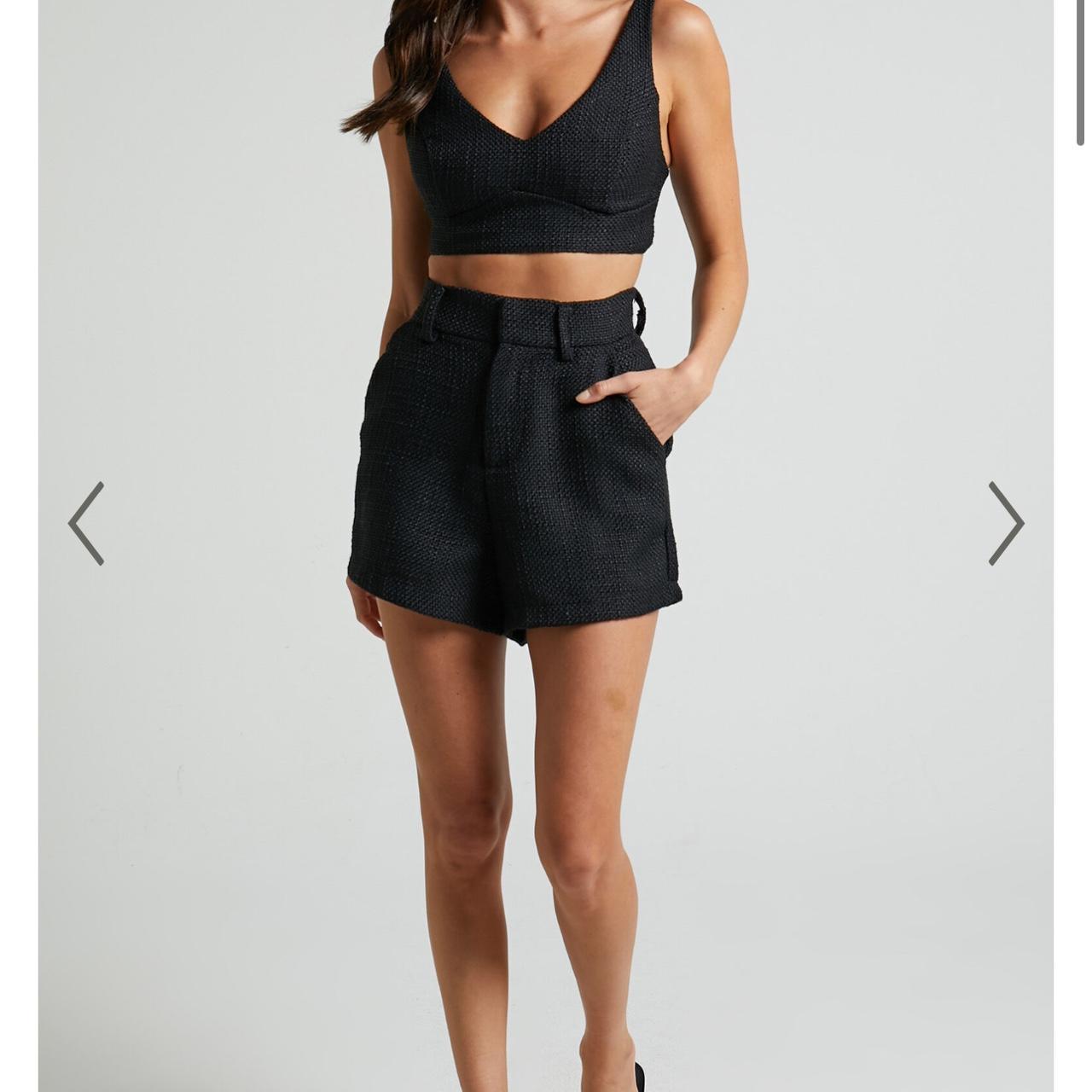 Showpo set Black small only worn once $35 Size 8 - Depop