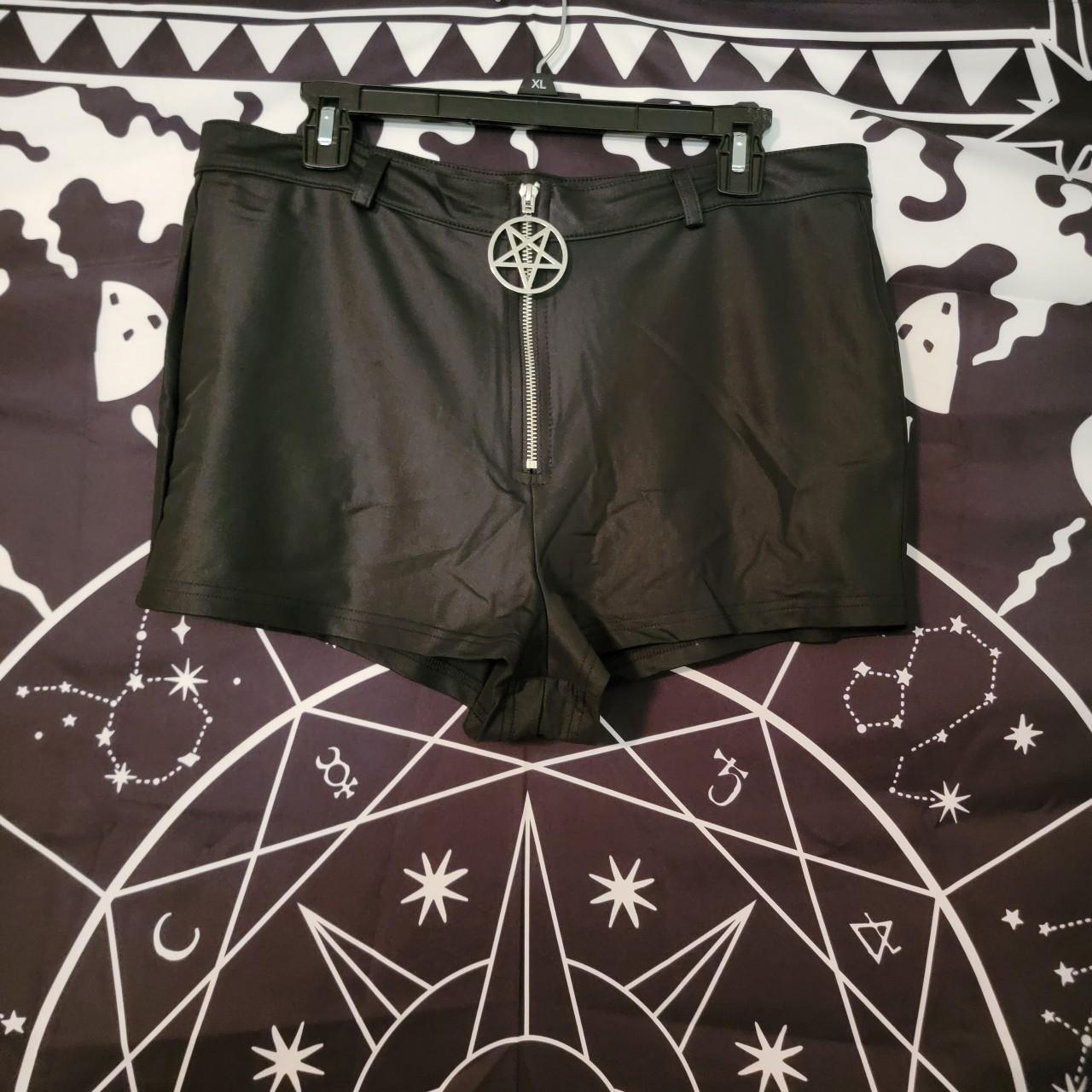 Killstar disco shorts 💀 xxl 💀 worn once 💀 like new... - Depop