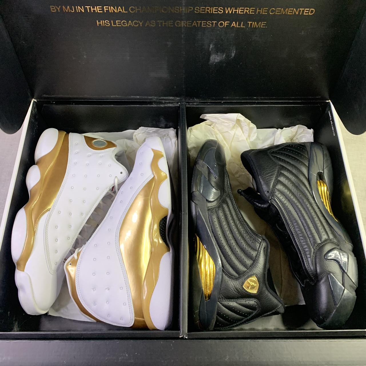 jordan 13/14 dmp pack size 10.5 both shoes are in... - Depop