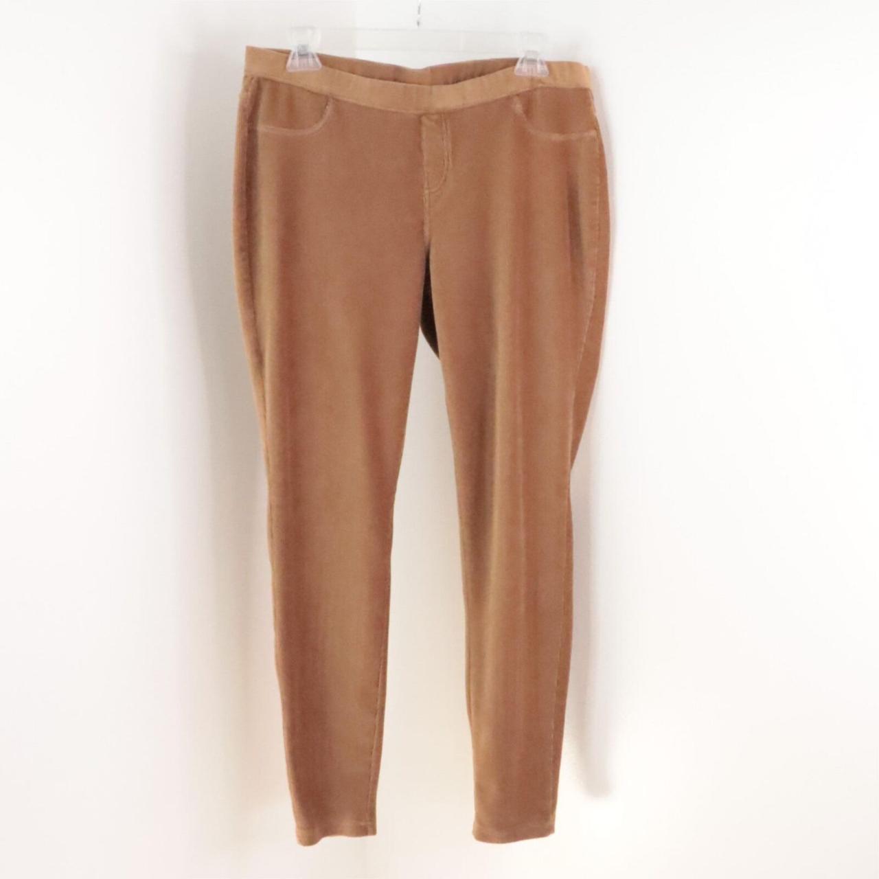 Kayser-Roth Women's L Brown Corduroy Skinny Stretch... - Depop