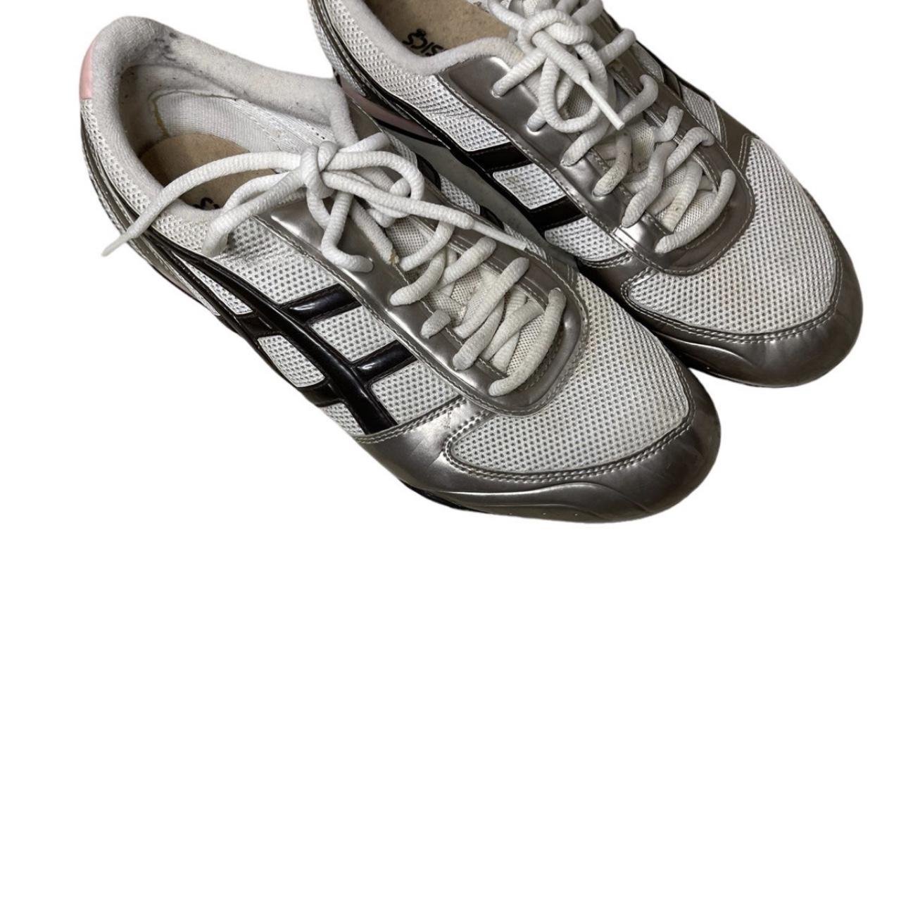 Asics HN879 Women Sakura Diva White Gold Sneaker... - Depop