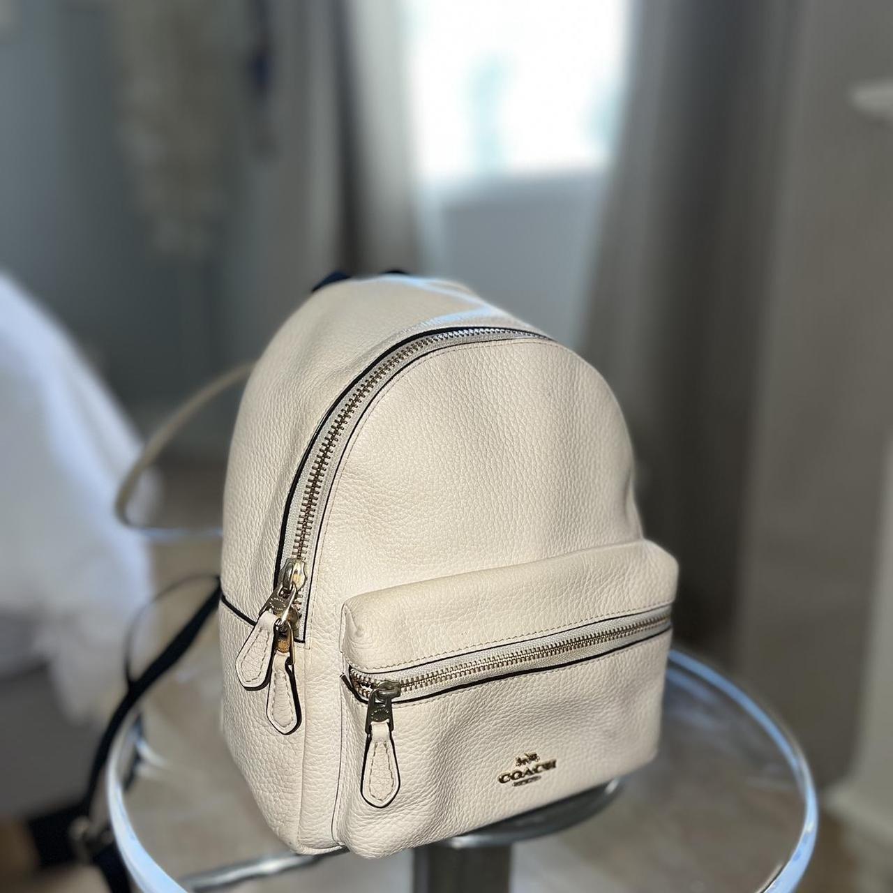 Coach mini back pack Crème color - Depop