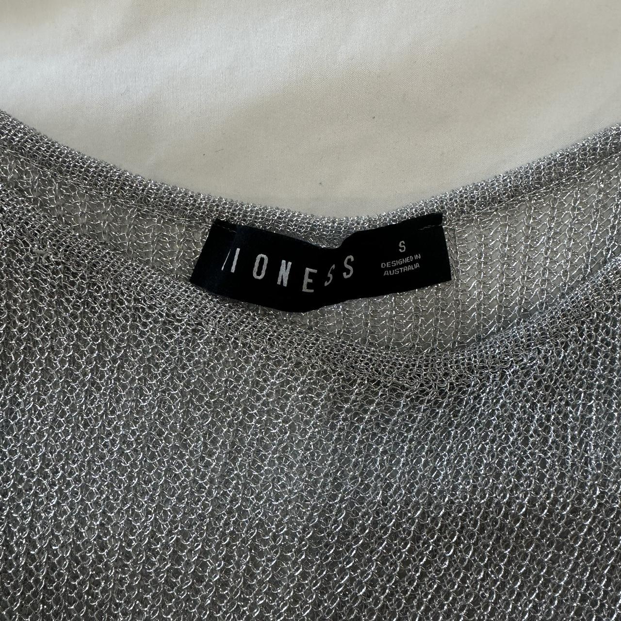 Lioness silver chain top size small. Has some small... - Depop