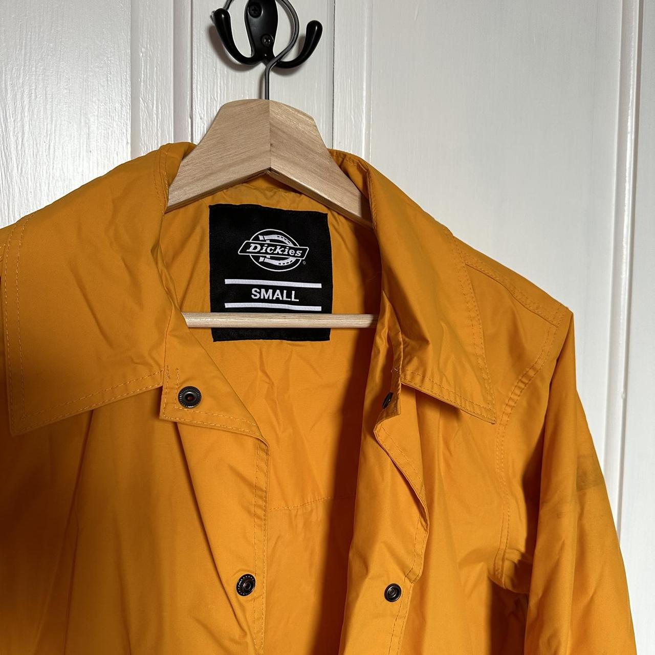 Dickies yellow rain jacket size Small. Great... - Depop
