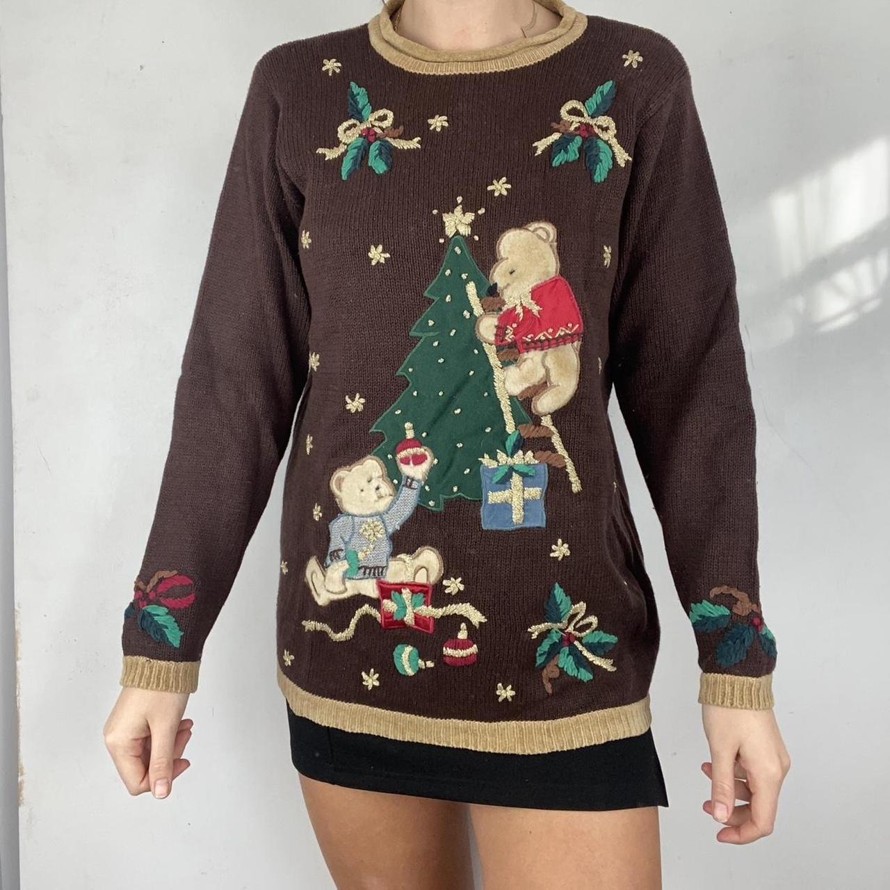 Vintage Christmas Sweater This retro vintage 90s... - Depop